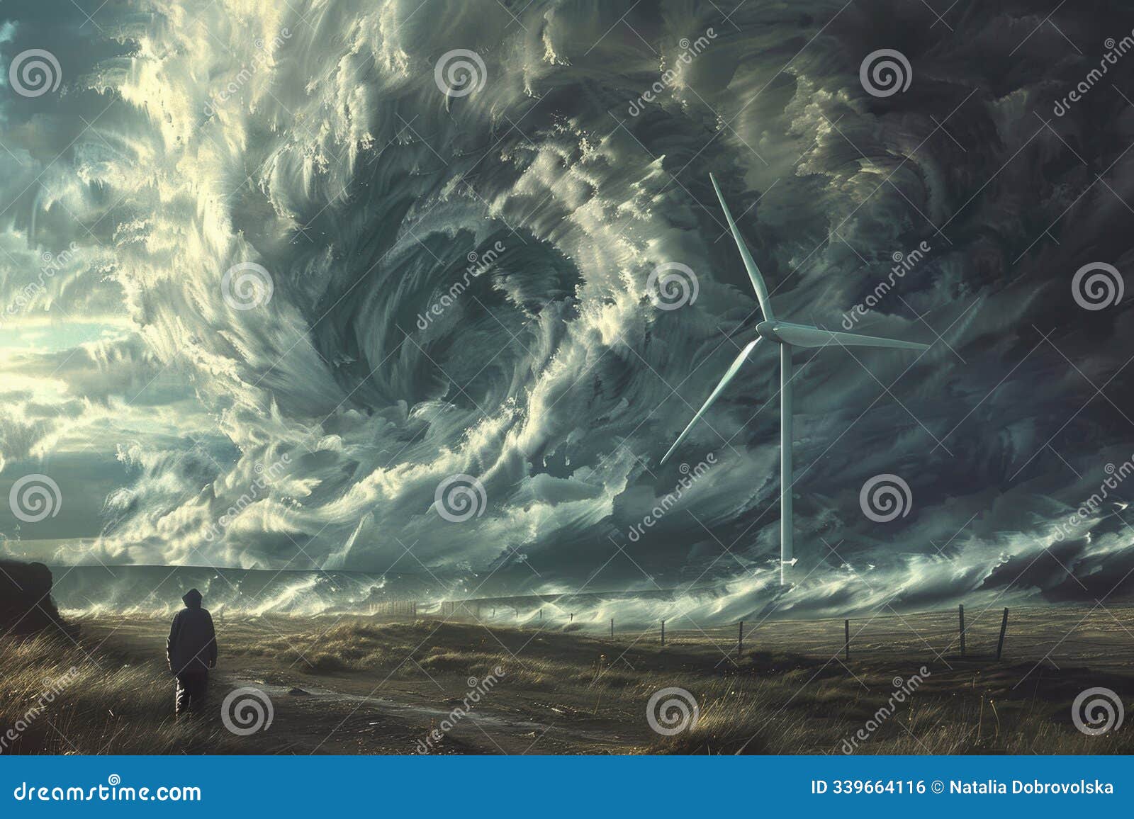 Windy Weather Concept, Forecast Prediction with Clouds and Movement ...