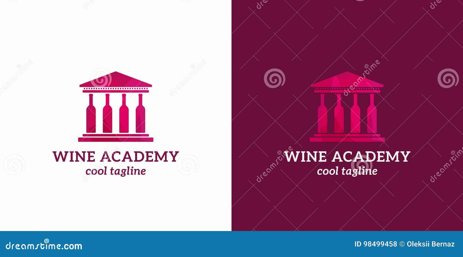Wine Academy Abstract Vector Sign, Emblem or Logo Template. University ...
