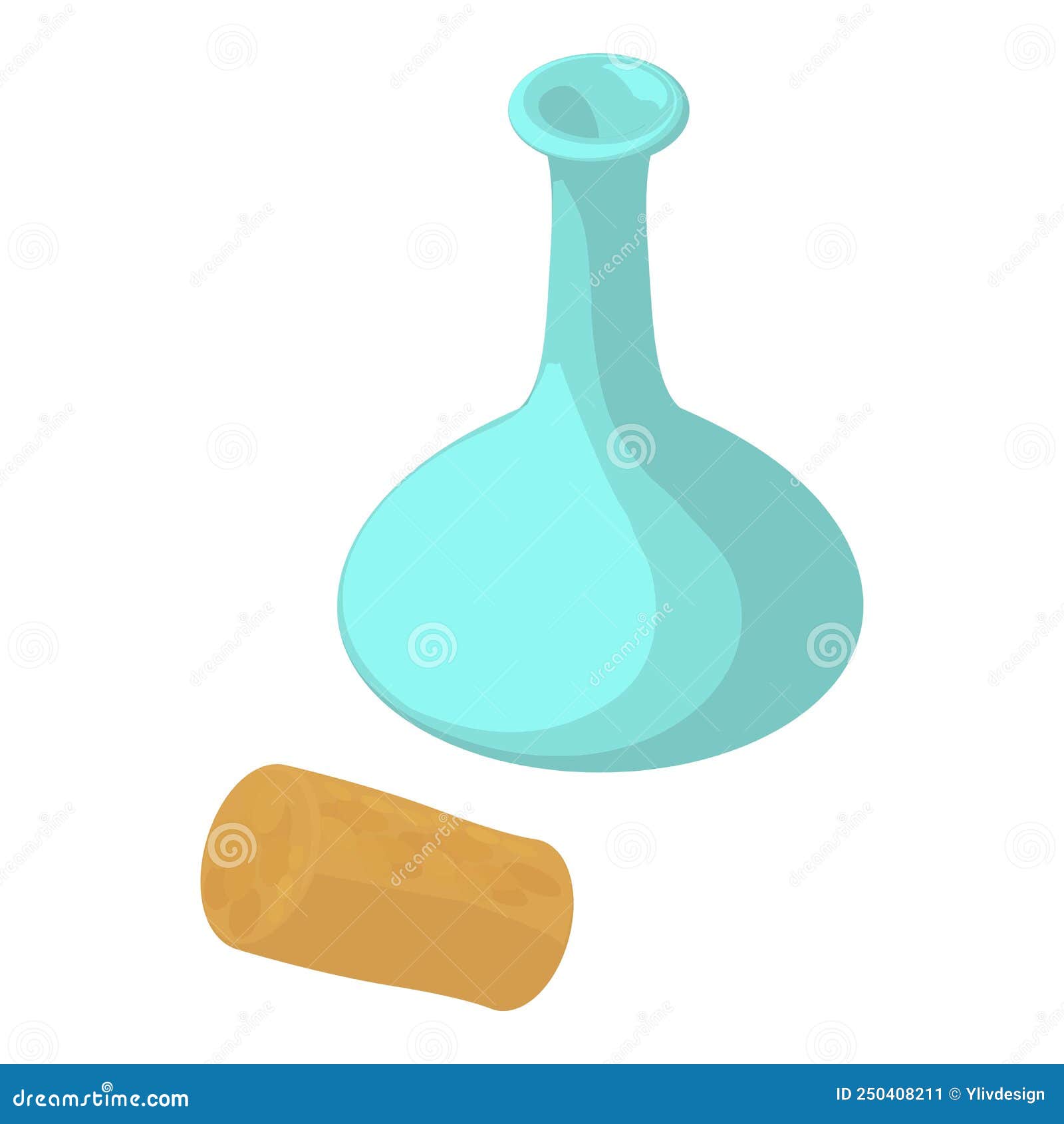 Wine Accessory Icon Isometric Vector. Empty Glass Decanter and Wine ...