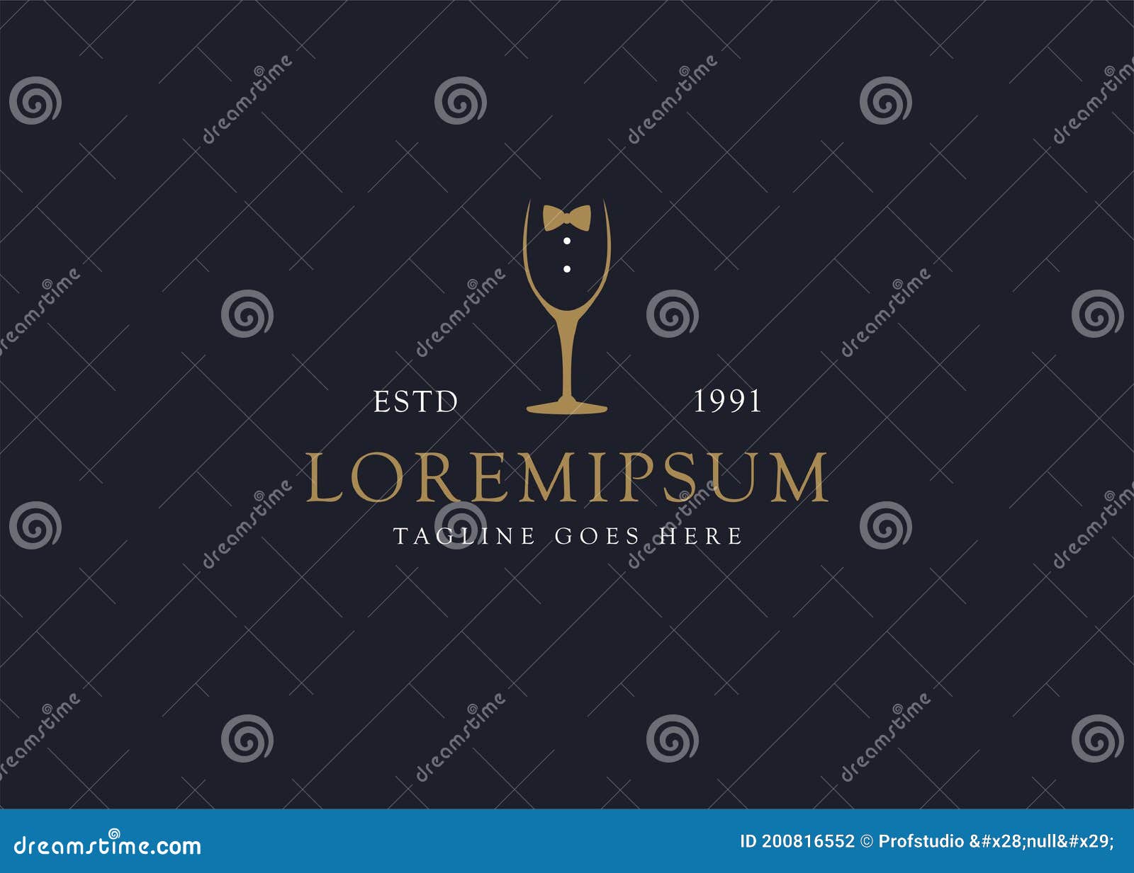 Wine Bar Logo Template. Vintage Design Stock Vector - Illustration of ...