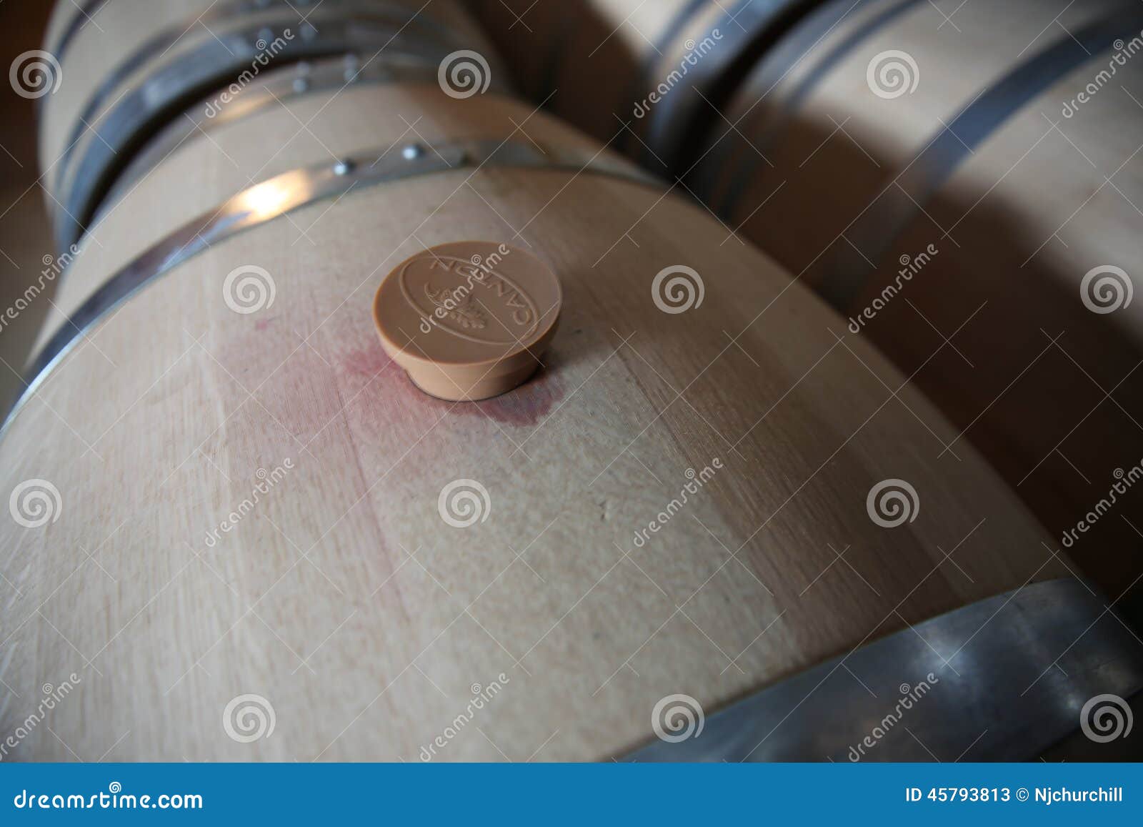Wine barrel with bung editorial stock photo. Image of winery - 45793813