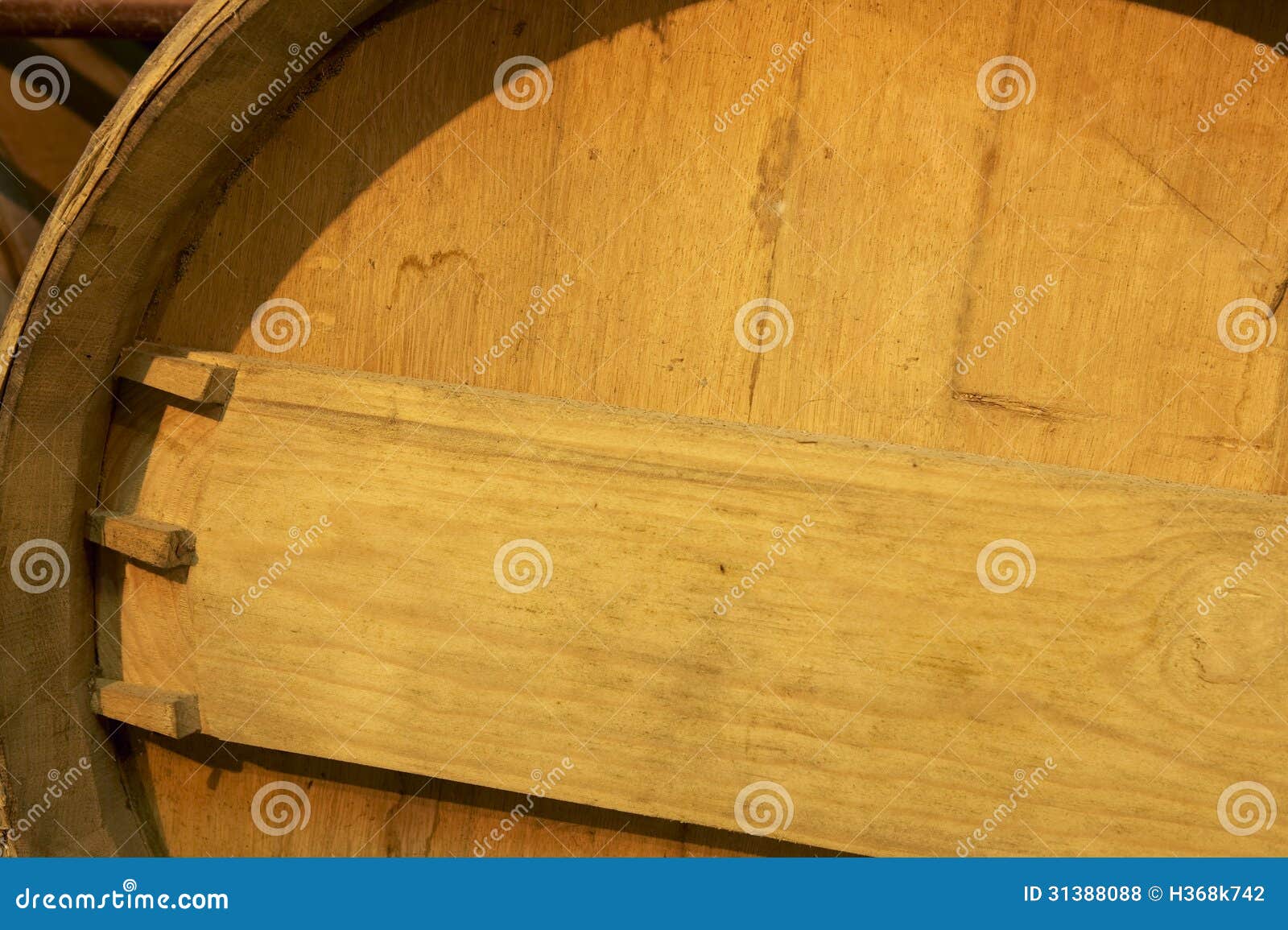 Wine Barrel Detail in an Aging Process Stock Photo - Image of indoors ...