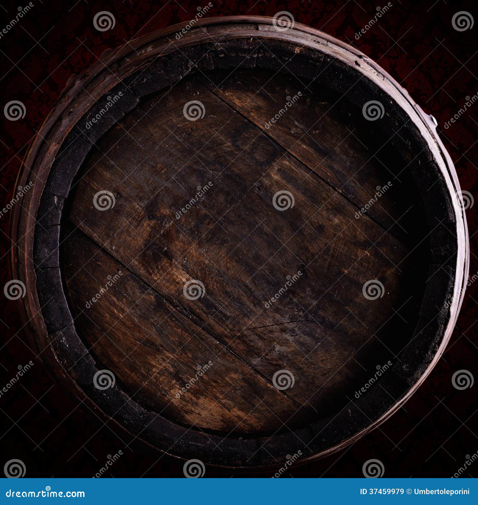 Wine Barrel Over Vintage Background Stock Image - Image of winery ...