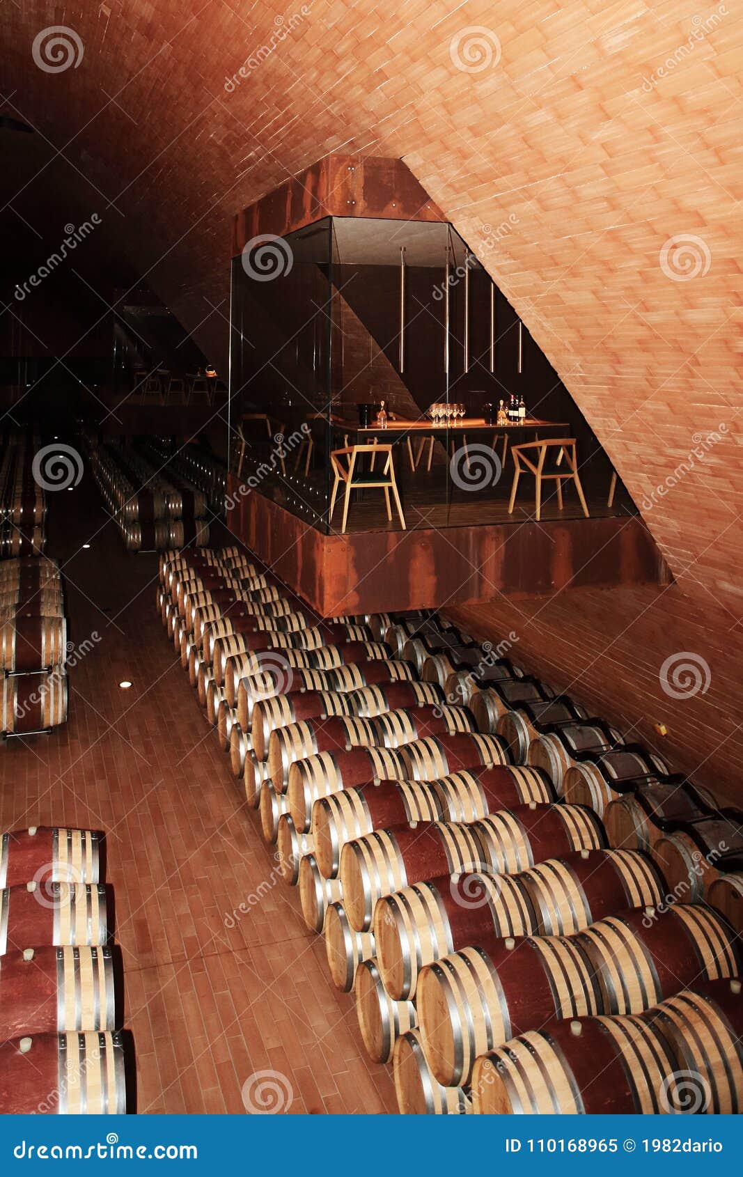 Wine Barrel Waiting the End of Maturing Process Stock Image - Image of ...