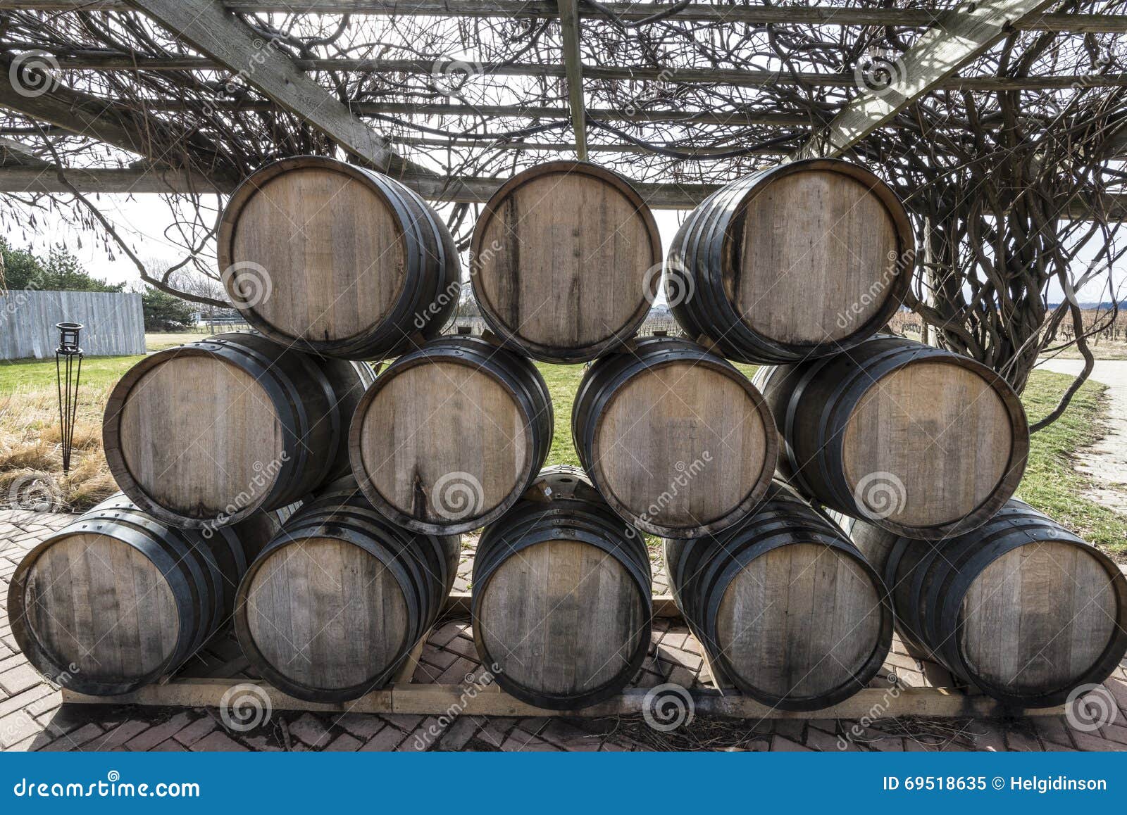 Wine barrels stock image. Image of viticulture, choice - 69518635