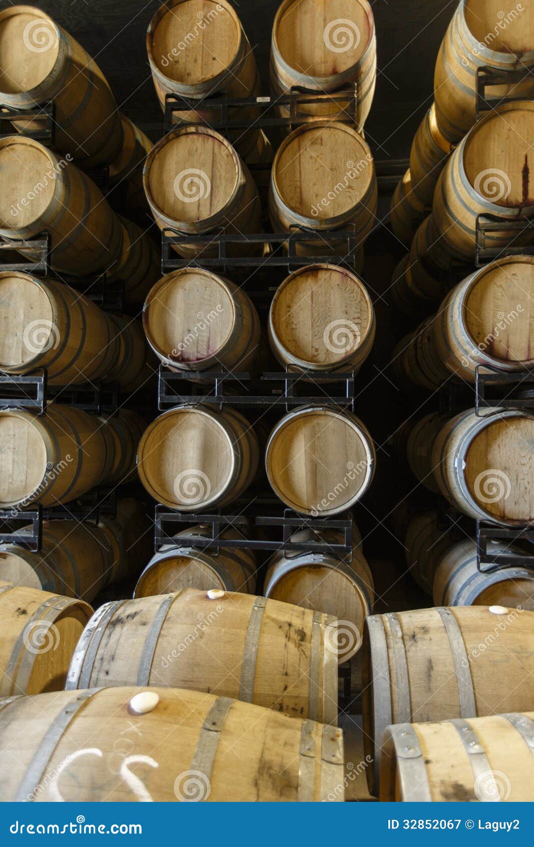 Wine barrels stock image. Image of horizontal, beverage - 32852067