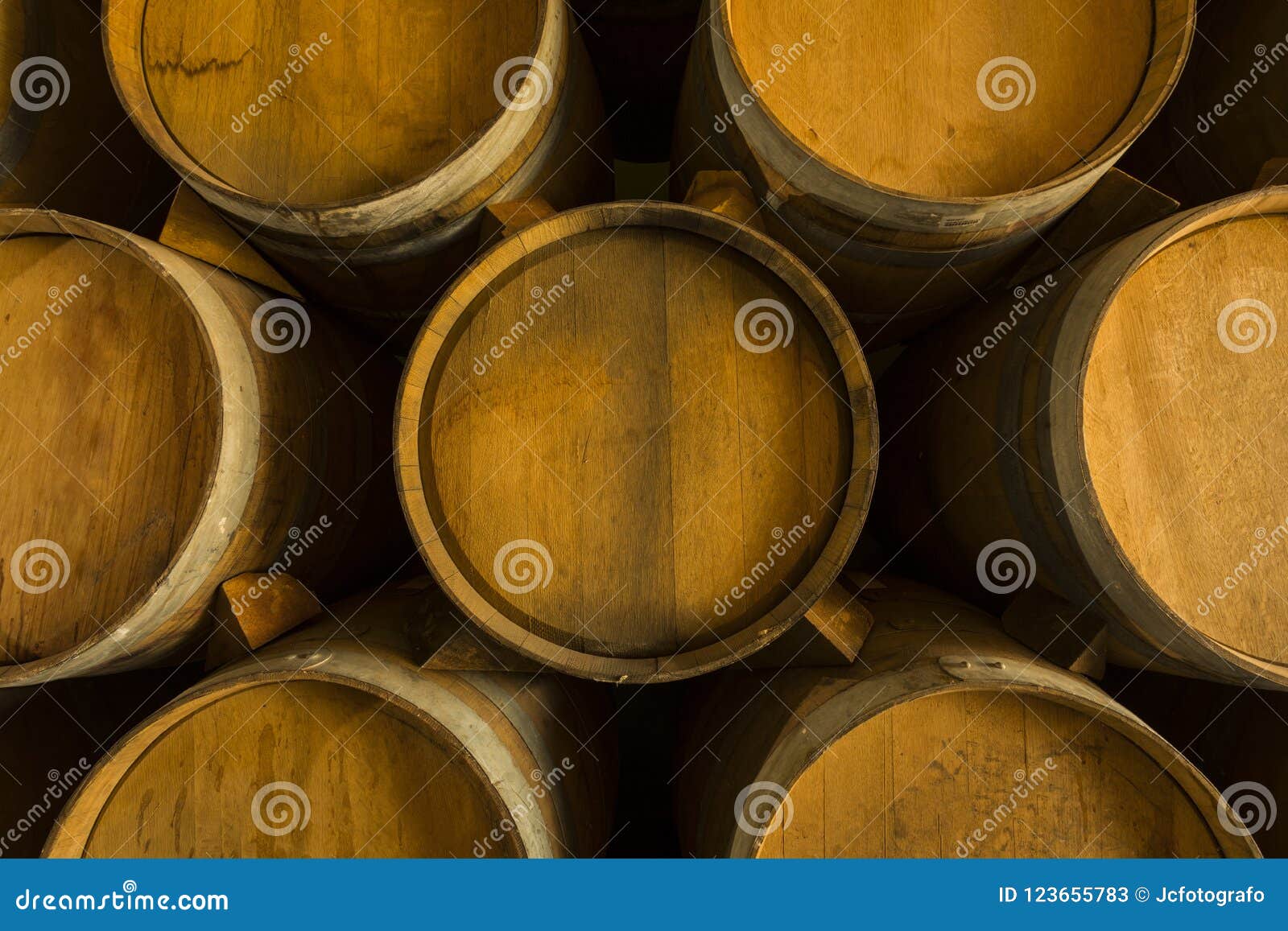 Wine Barrels Stacked in the Winery Stock Image - Image of cellar, taste ...