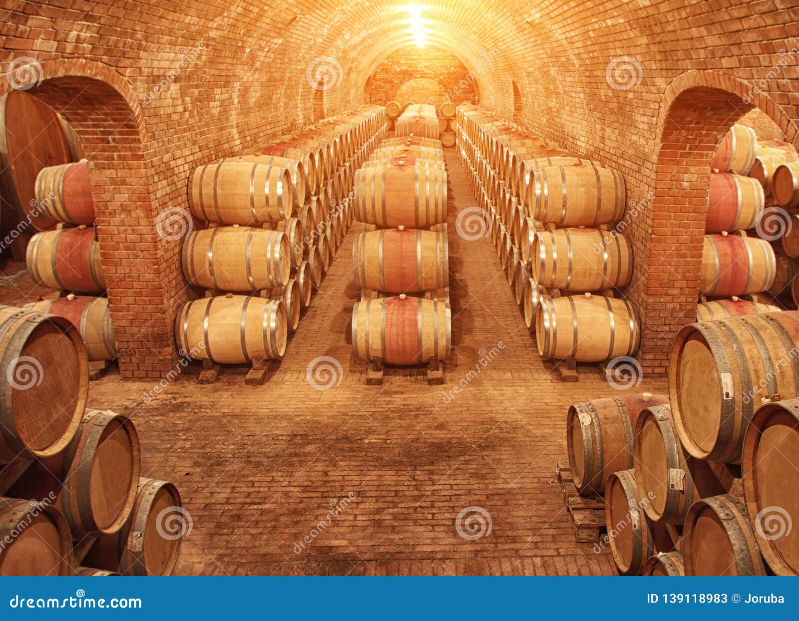 Wine Barrels in Wine-vaults Stock Image - Image of alcohol, grapevine ...