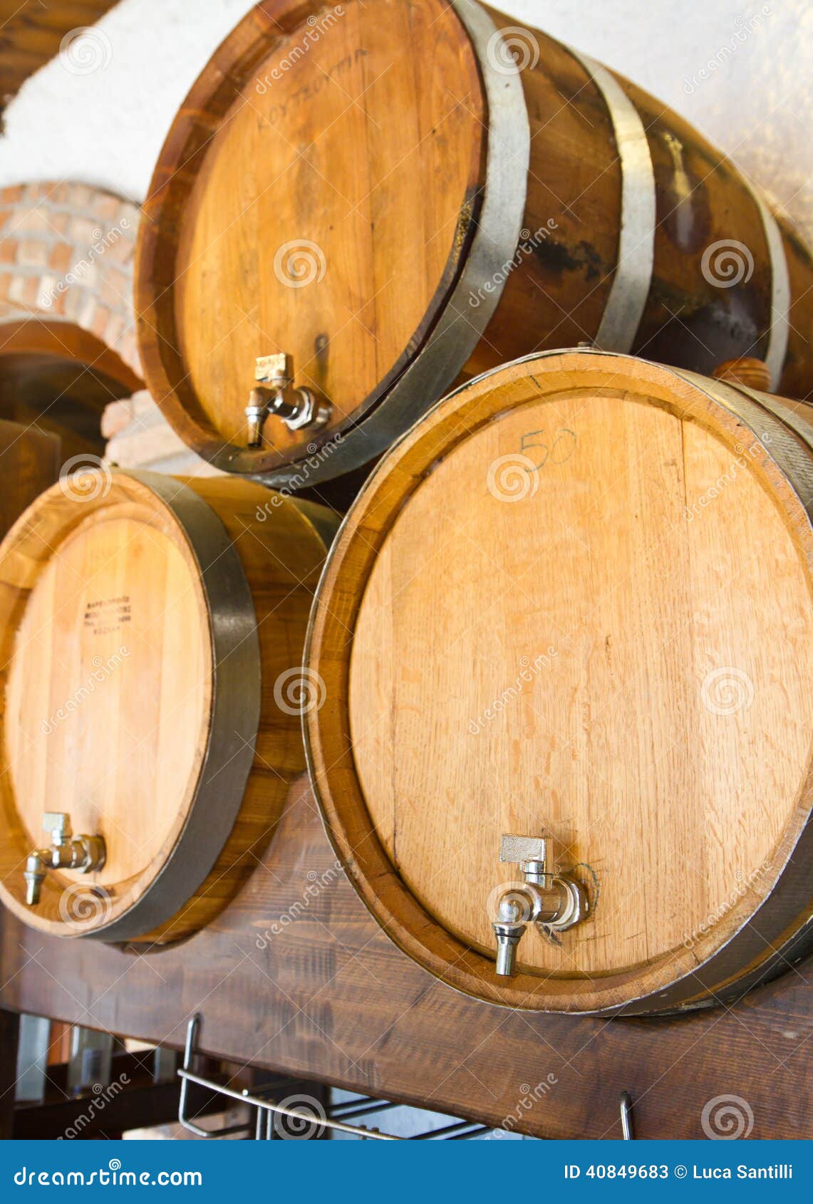 Wine barrels stock image. Image of barrel, rows, winetasting - 40849683