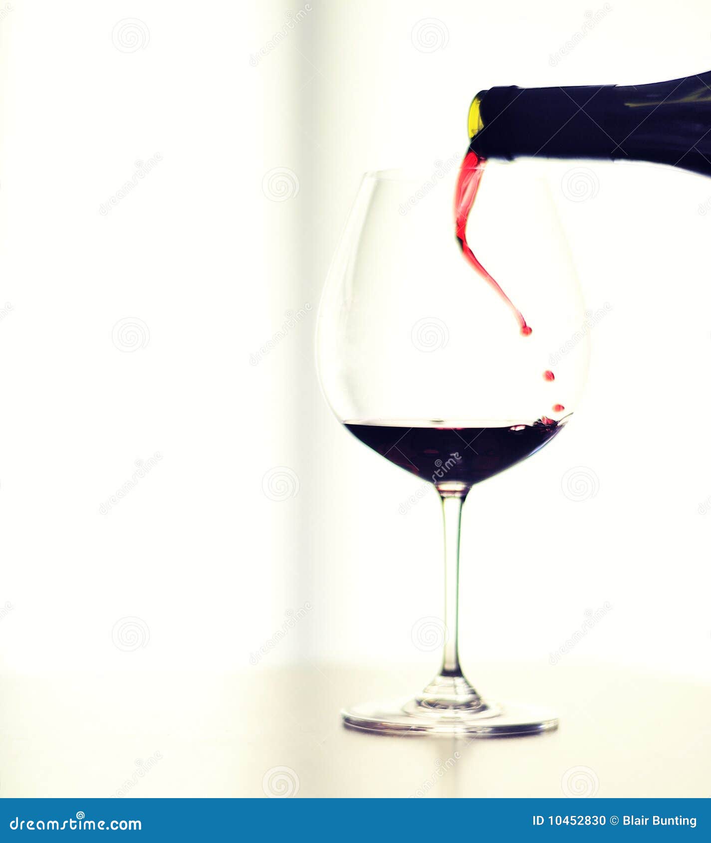 Wine Being Poured into a Glass Stock Photo - Image of liquor, close ...