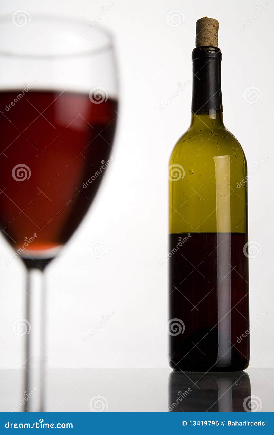 Wine Bottle stock photo. Image of wineglass, alcohol - 13419796