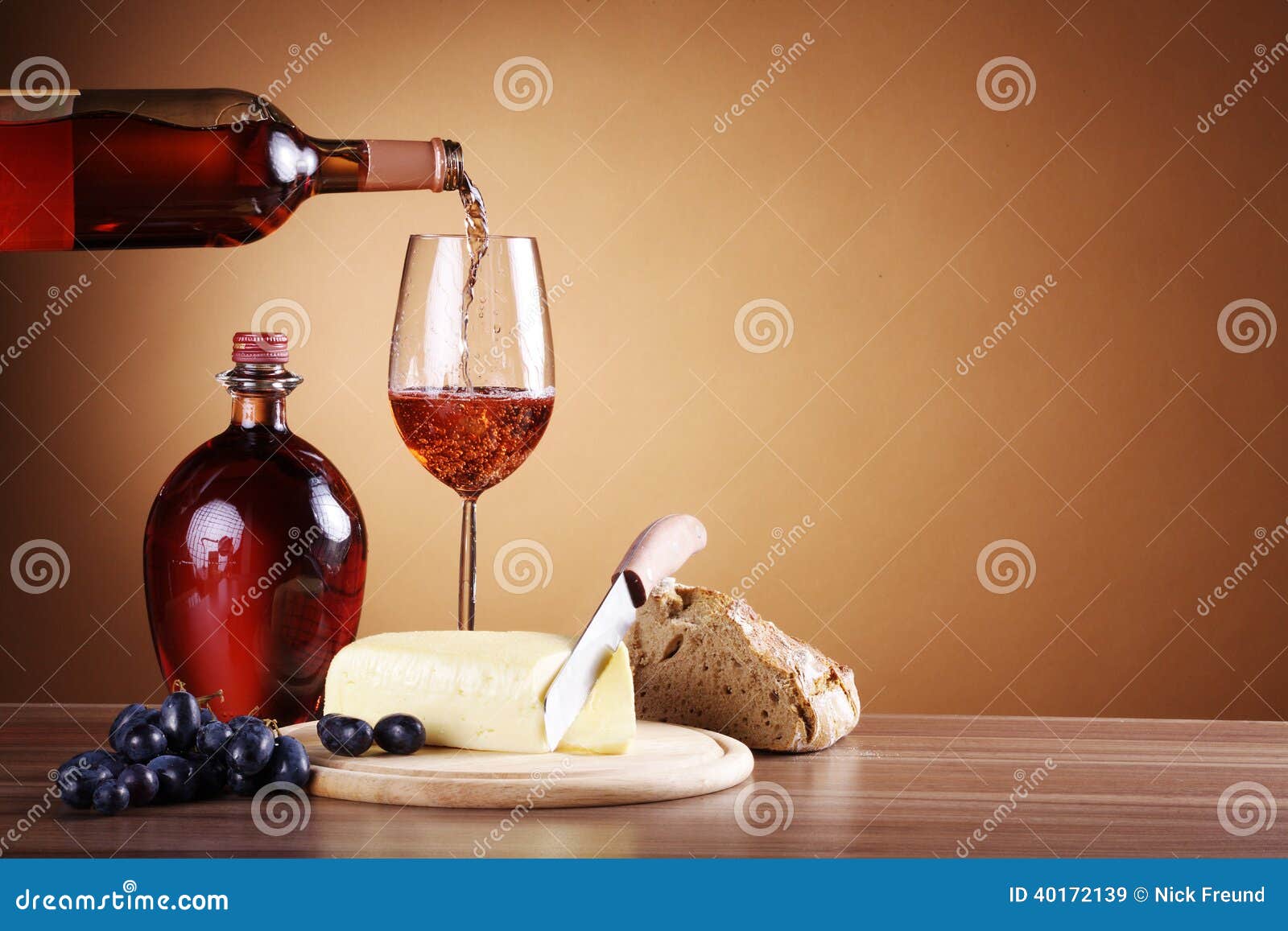 Wine in bottle and cheese stock image. Image of party - 40172139