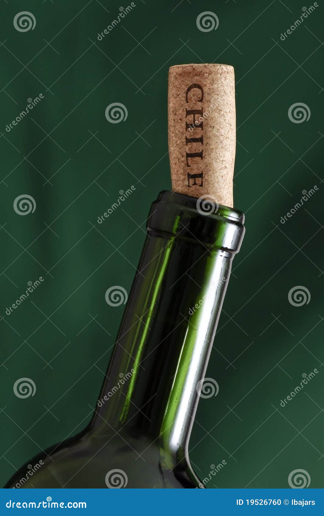 Wine bottle from Chile stock photo. Image of liquid, cork - 19526760