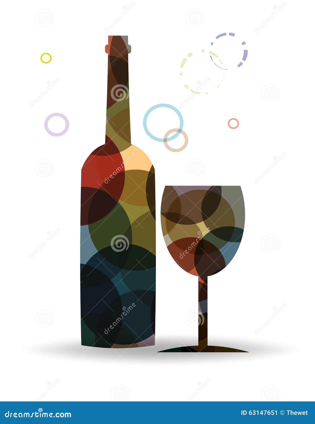 Wine Bottle Graphic Design
