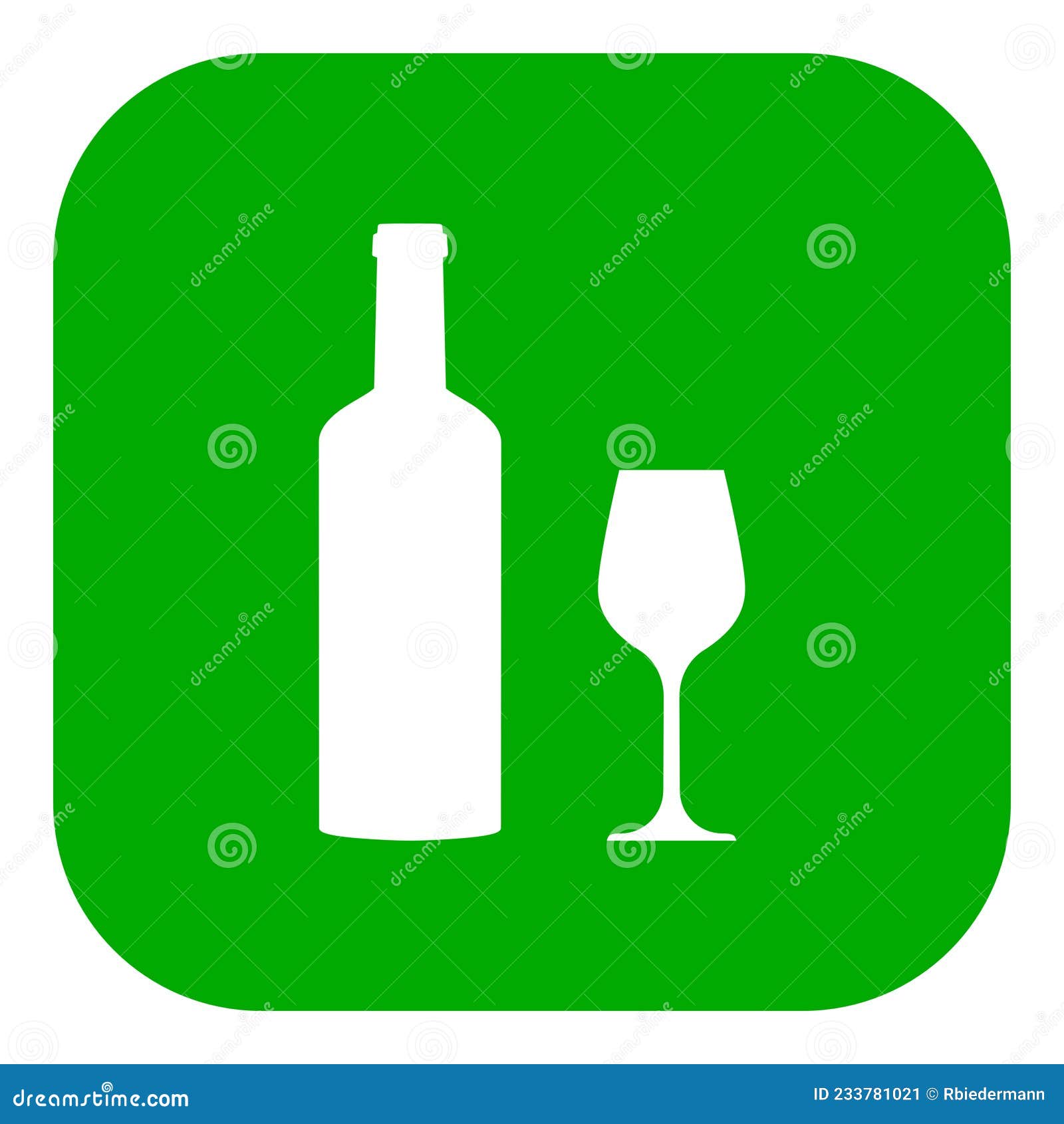 Wine Bottle with Glass and App Icon Stock Vector - Illustration of ...