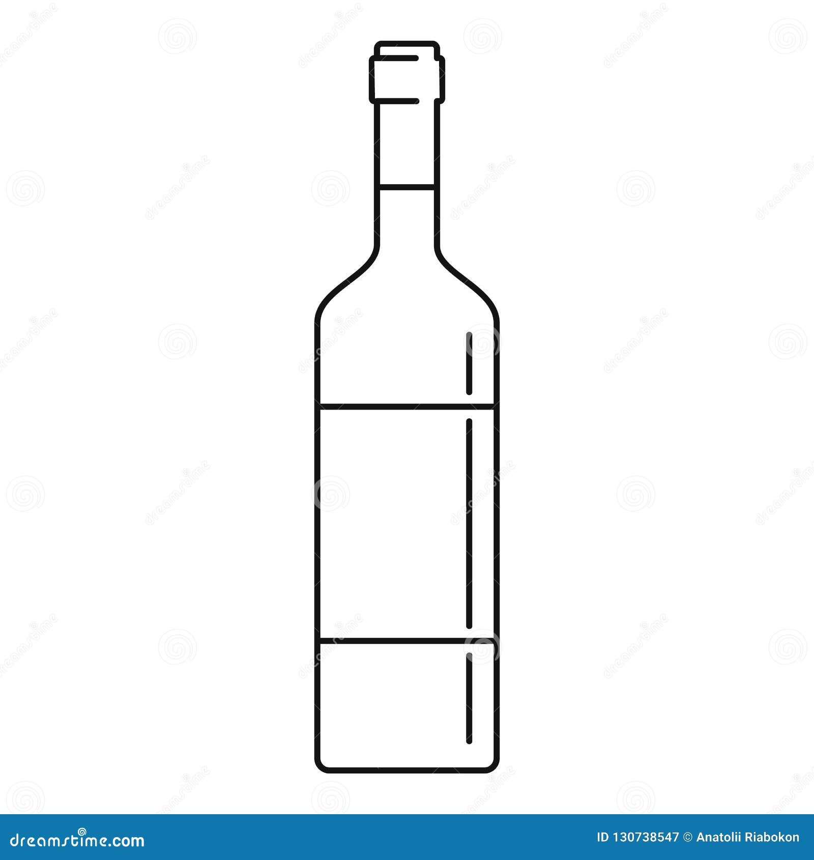 Wine Bottle Outline
