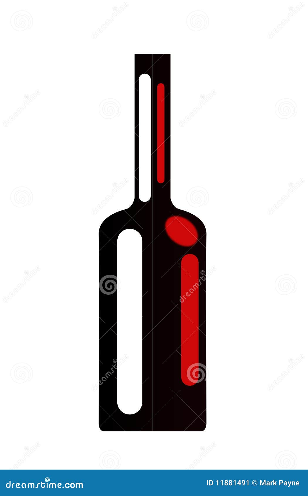 Wine Bottle Illustration Template Stock Illustration - Illustration of ...