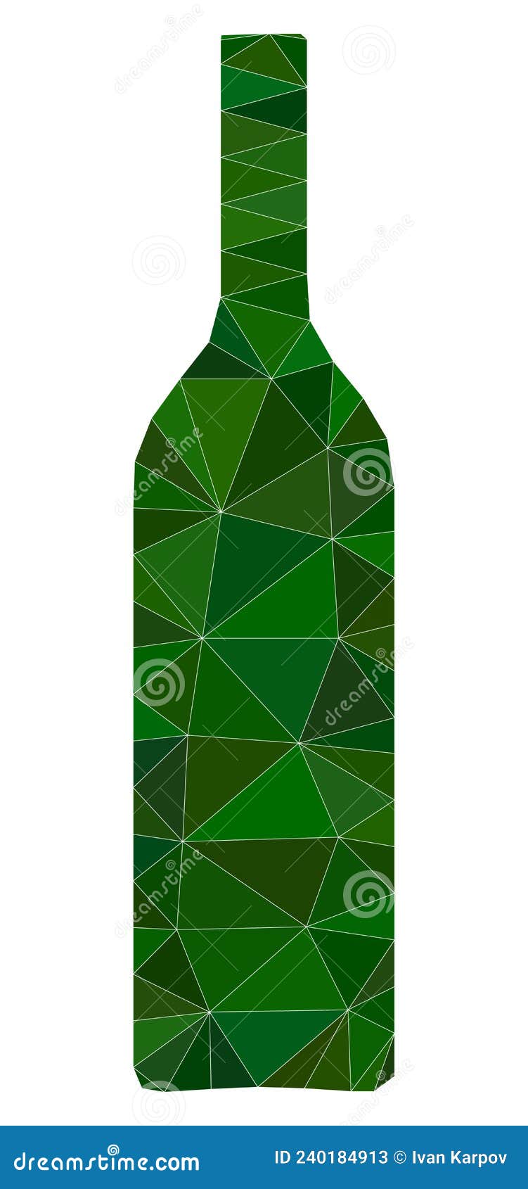 Wine Bottle Triangle Mocaic Icon Stock Vector - Illustration of ...