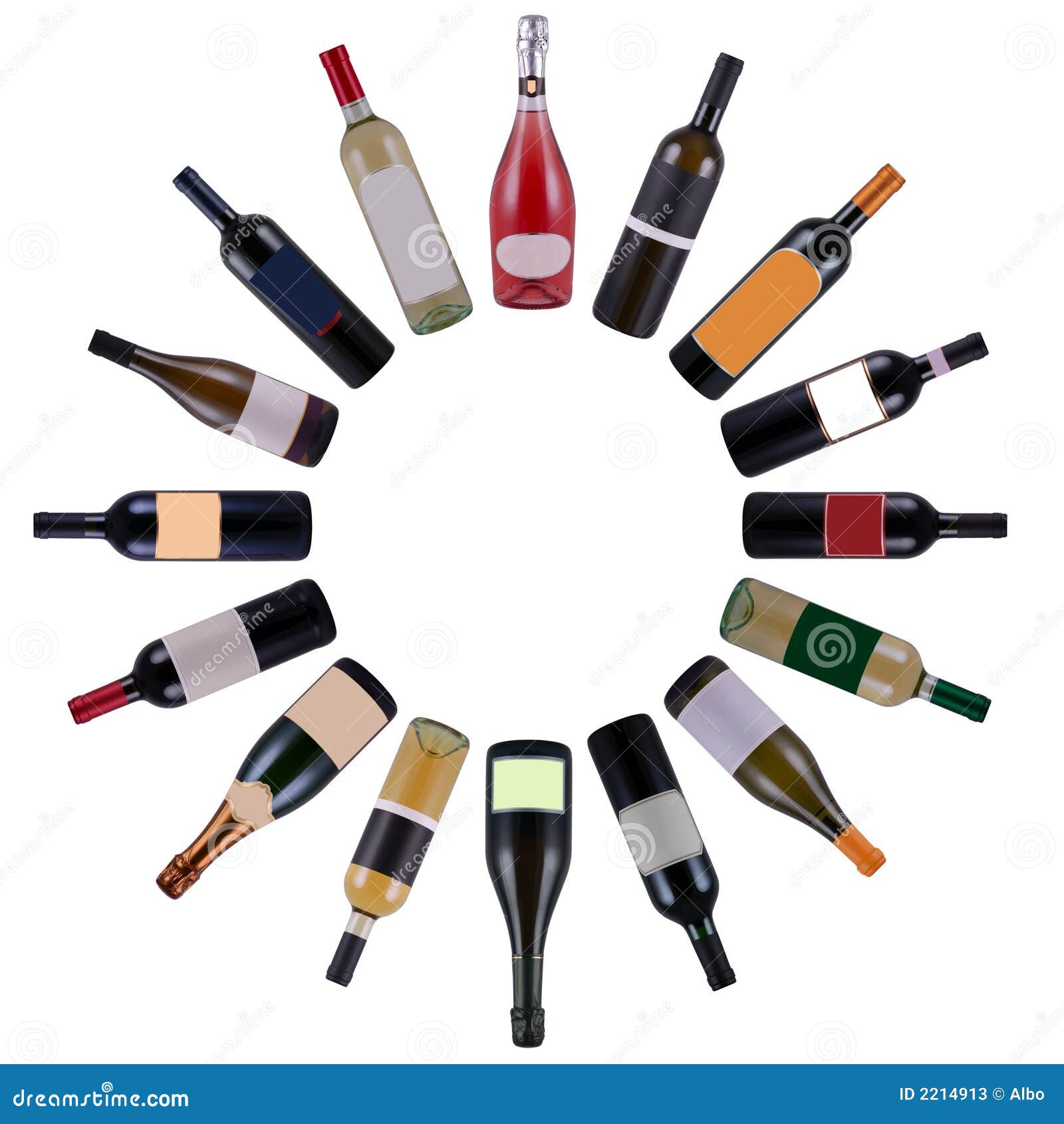 Old Wine Bottles Side View In Wine Cellar. Traditional Viticulture ...