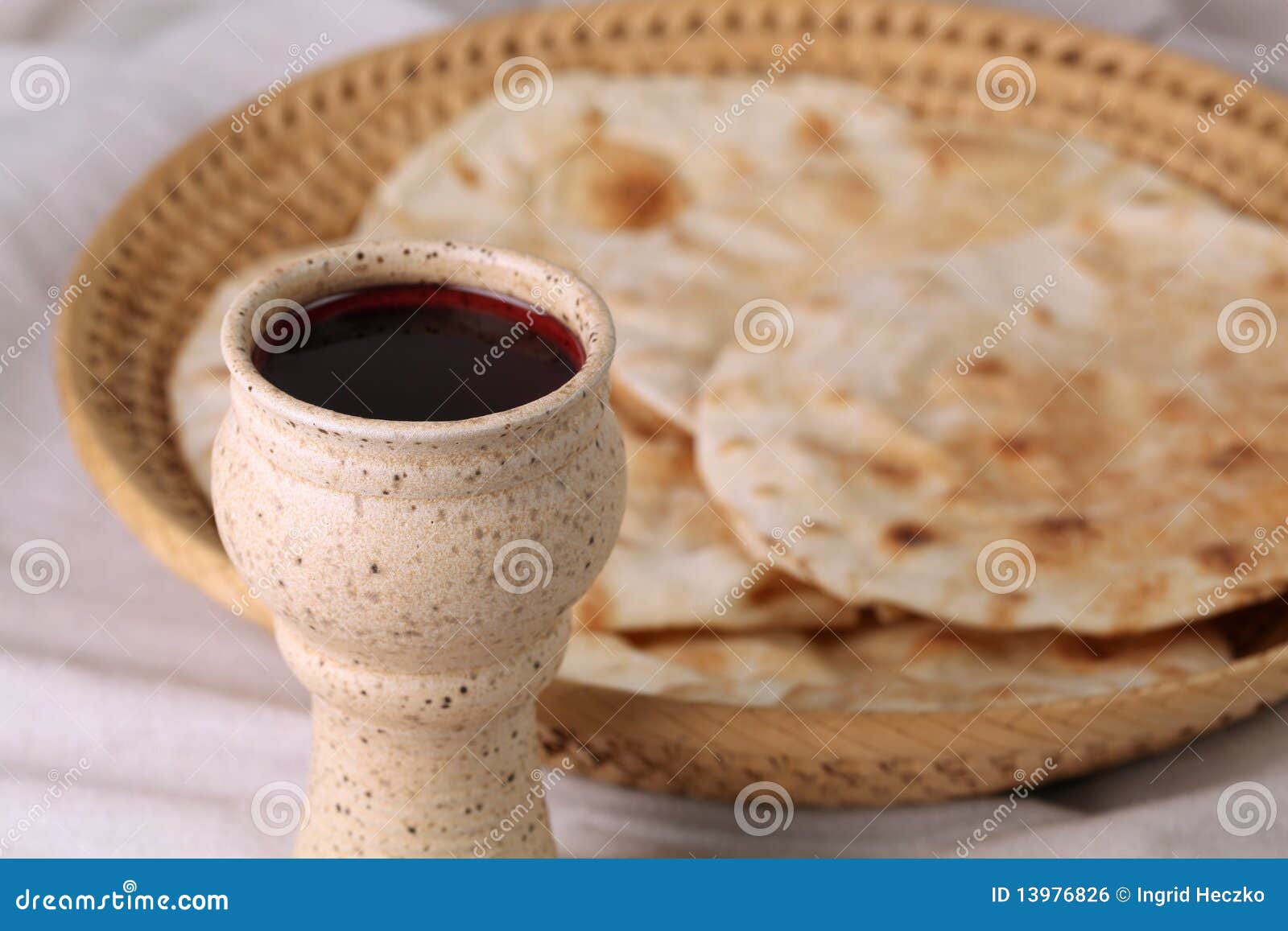 Wine and bread stock photo. Image of easter, holy, chalice - 13976826