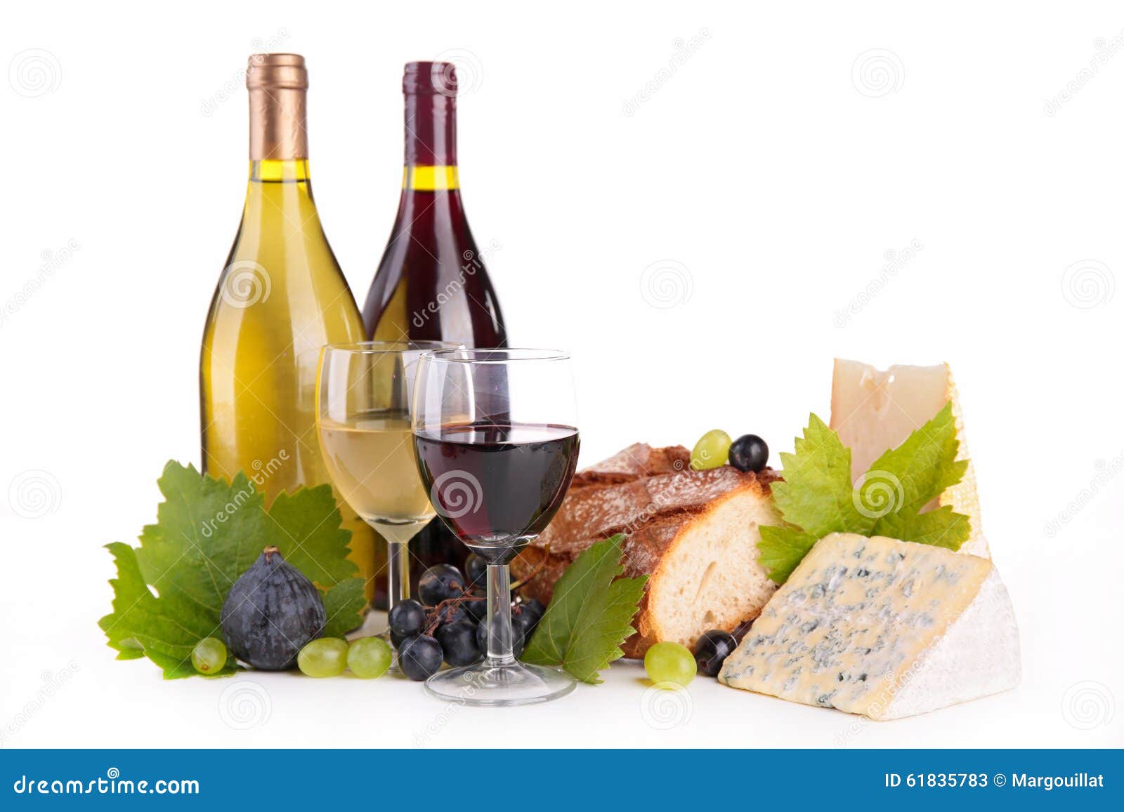 Wine,bread and cheese stock image. Image of breakfast - 61835783