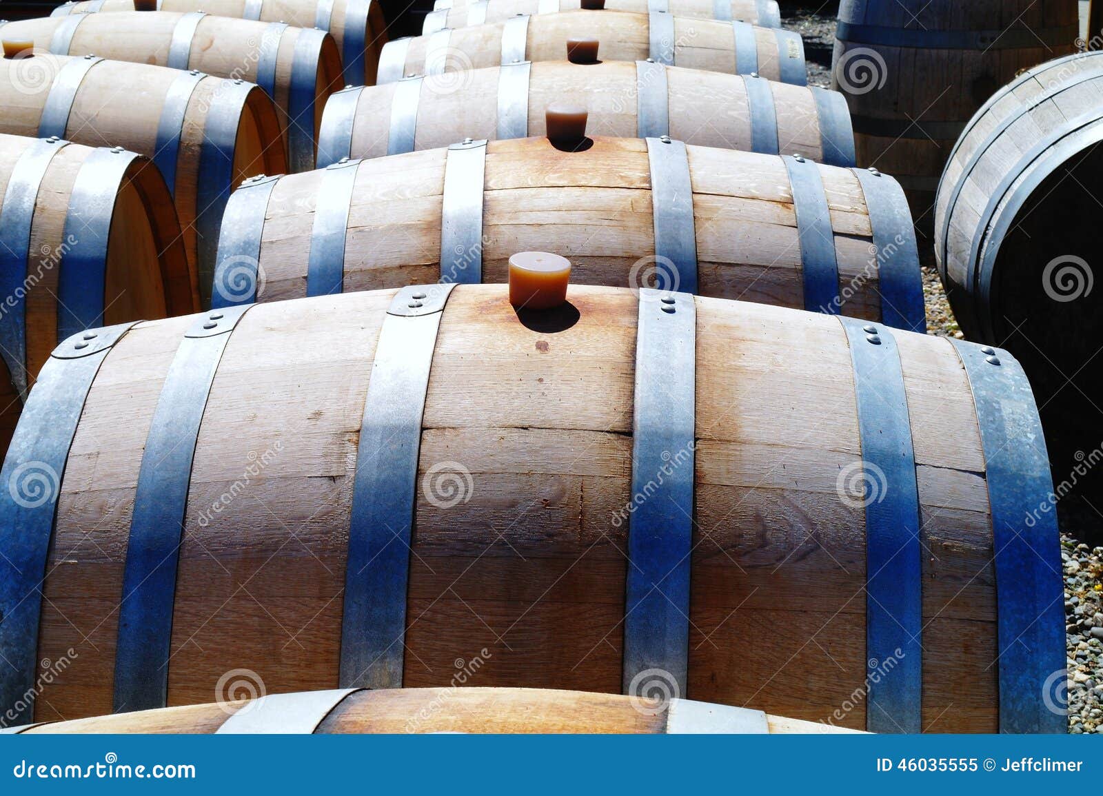 Wine casks stock image. Image of tire, wood, manufactured - 46035555