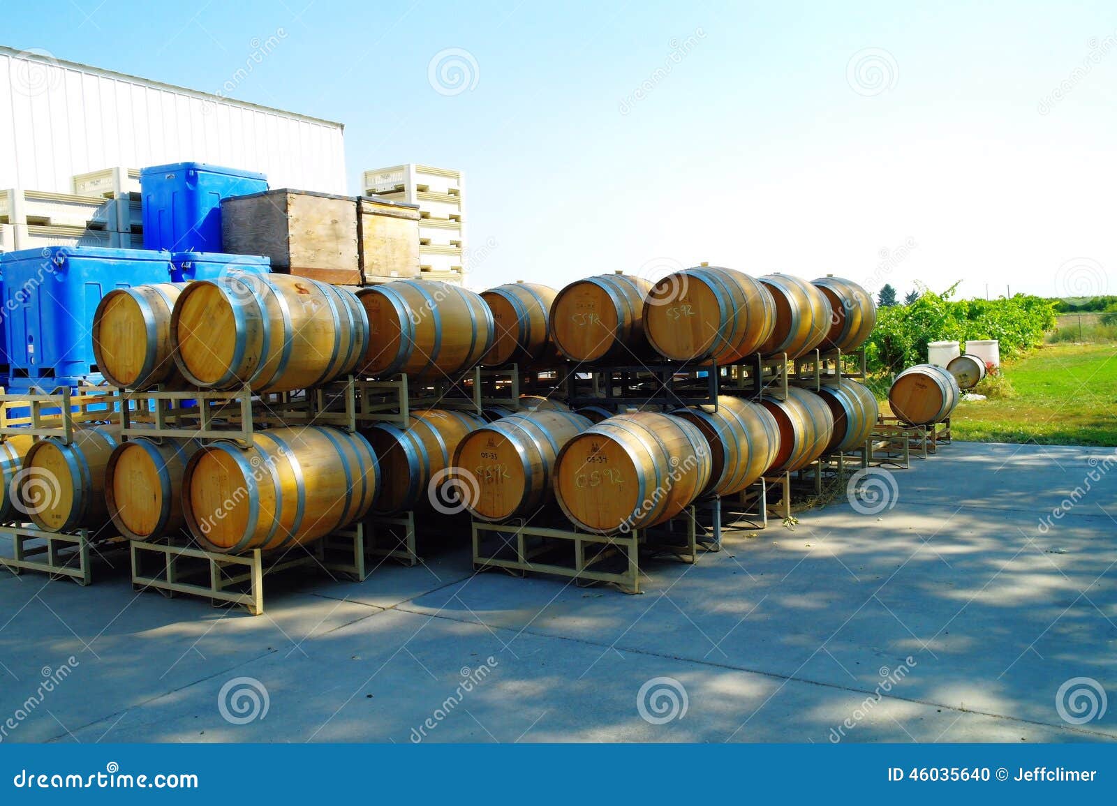 Wine casks stock photo. Image of cask, winery, yakima - 46035640