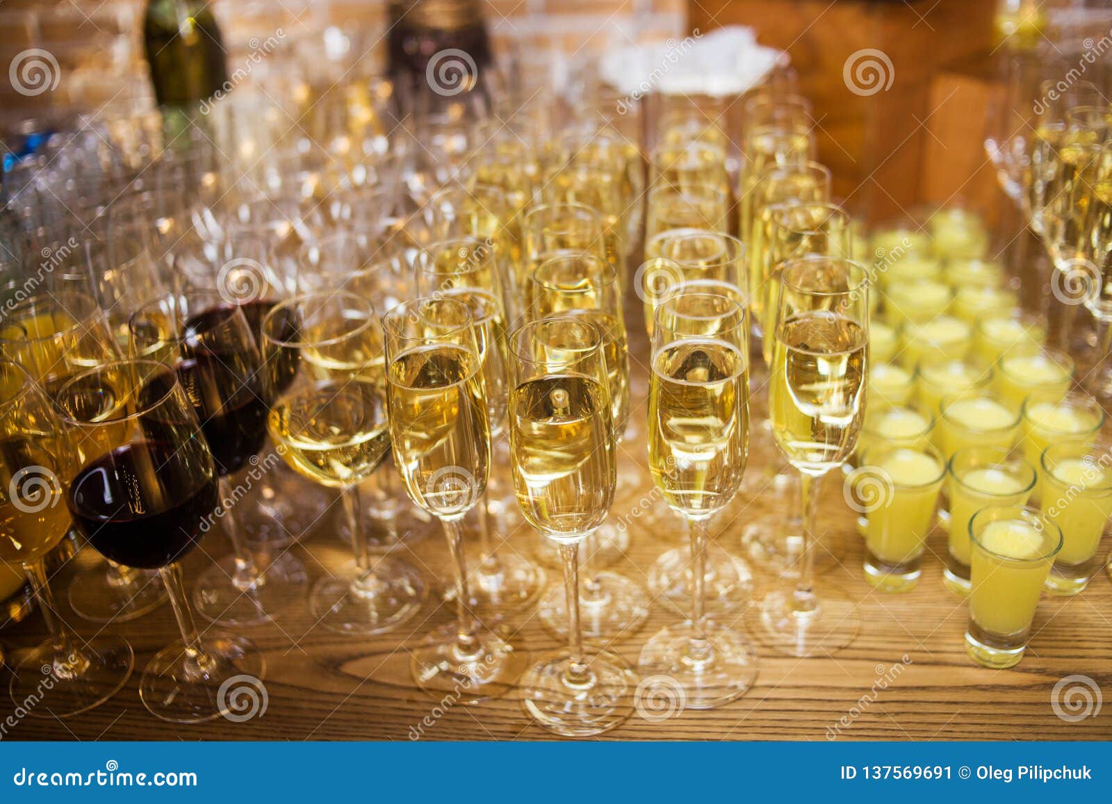 Wine catering for guests stock image. Image of elegant - 137569691