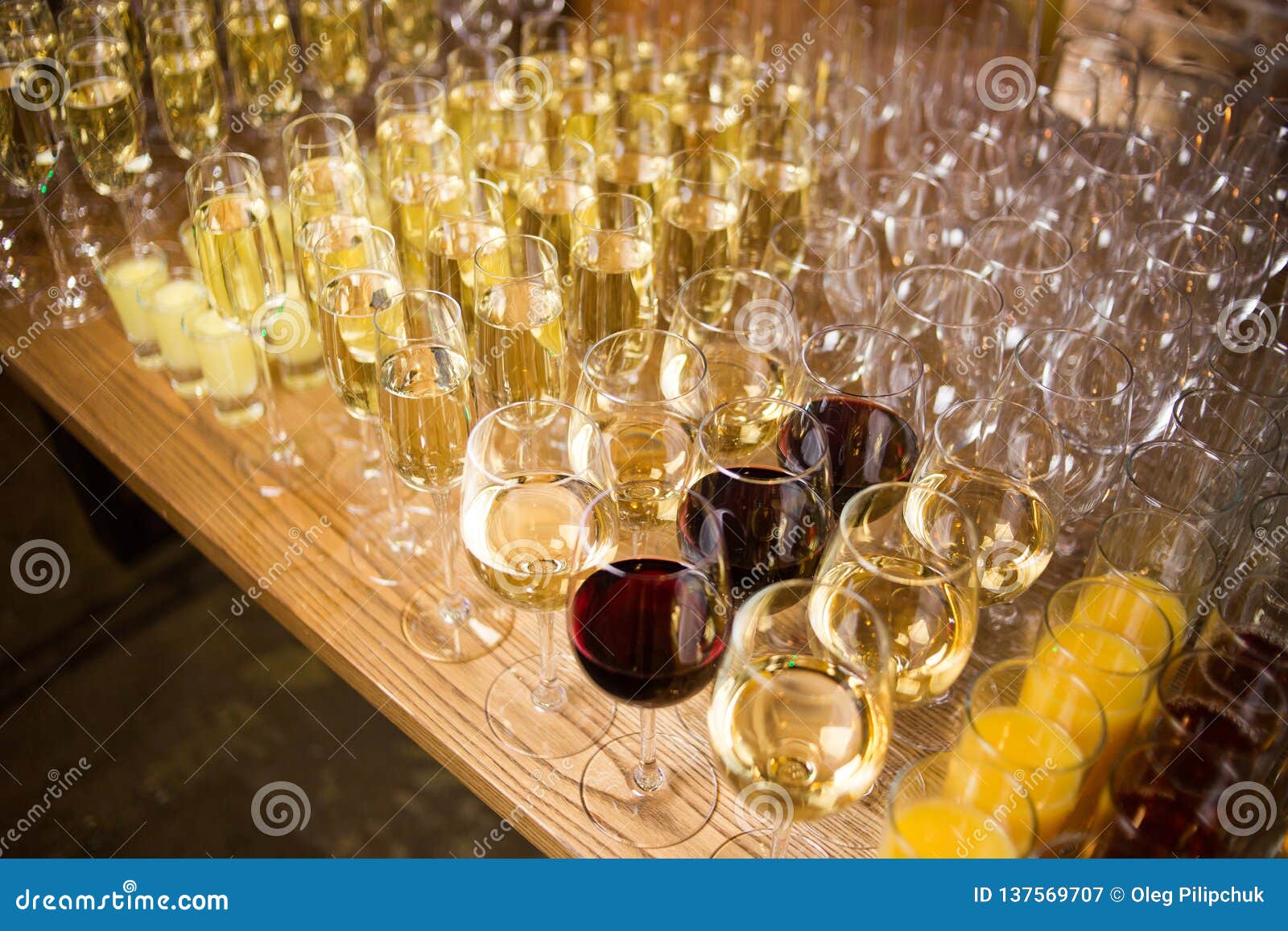 Wine catering for guests stock image. Image of elegance - 137569707