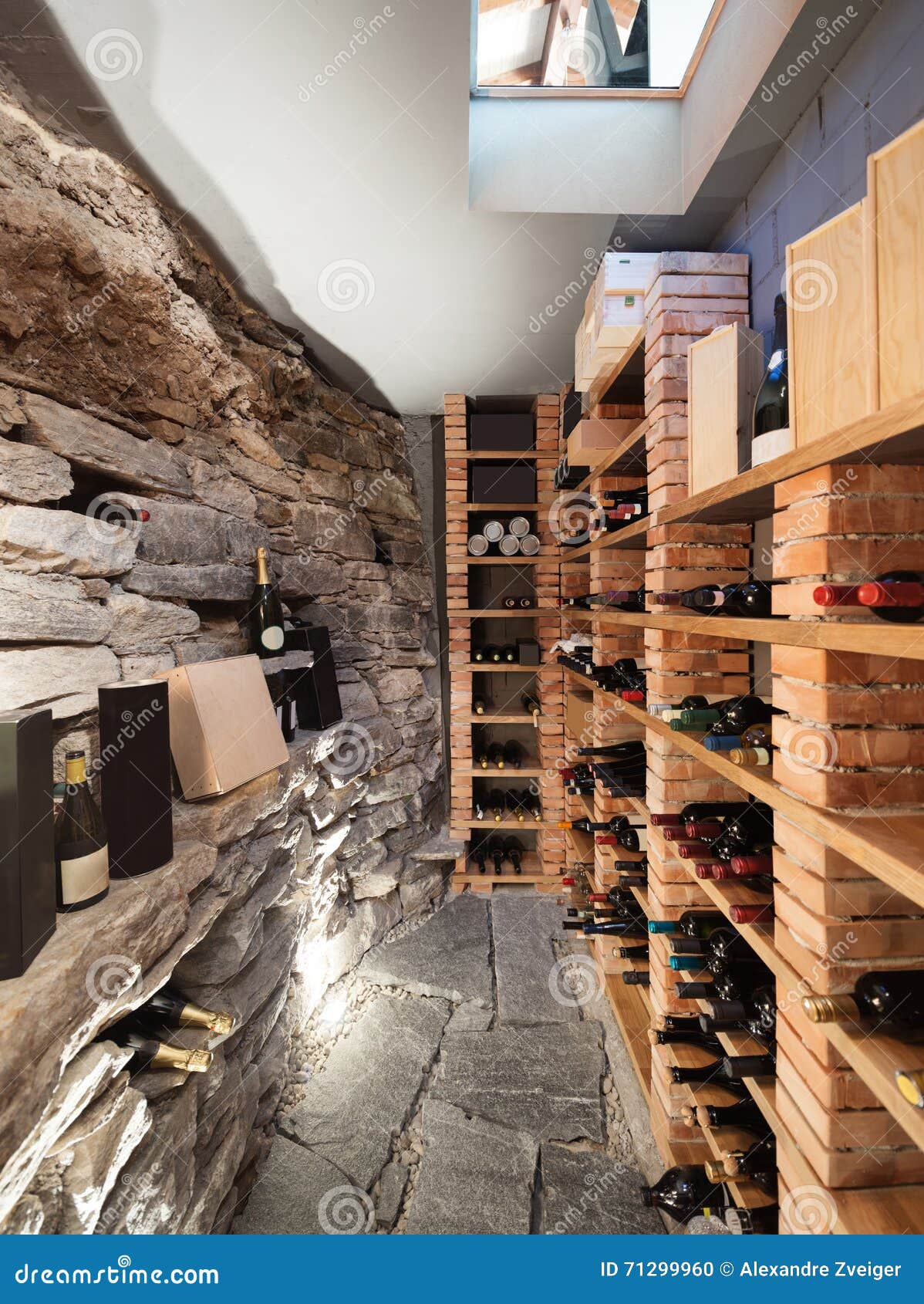 Wine cellar stock photo. Image of indoor, cool, wine - 71299960