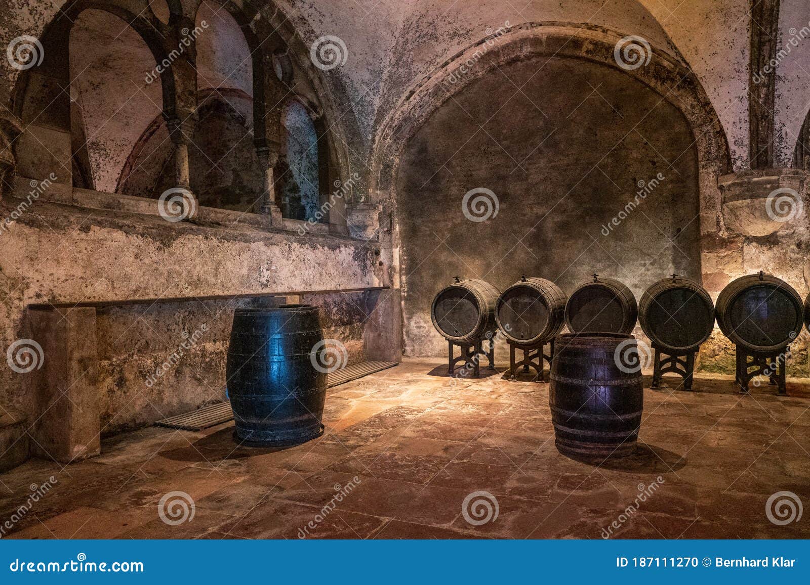 Wine Cellar in the Monastery Eberbach Stock Photo - Image of cellar ...