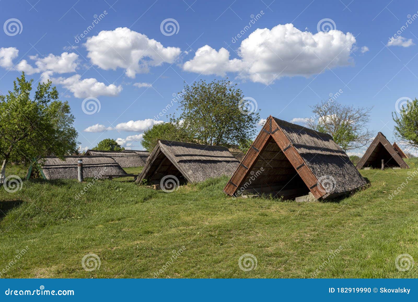 Wine Cellars in Ocsa, Hungary Stock Photo - Image of cloudy ...