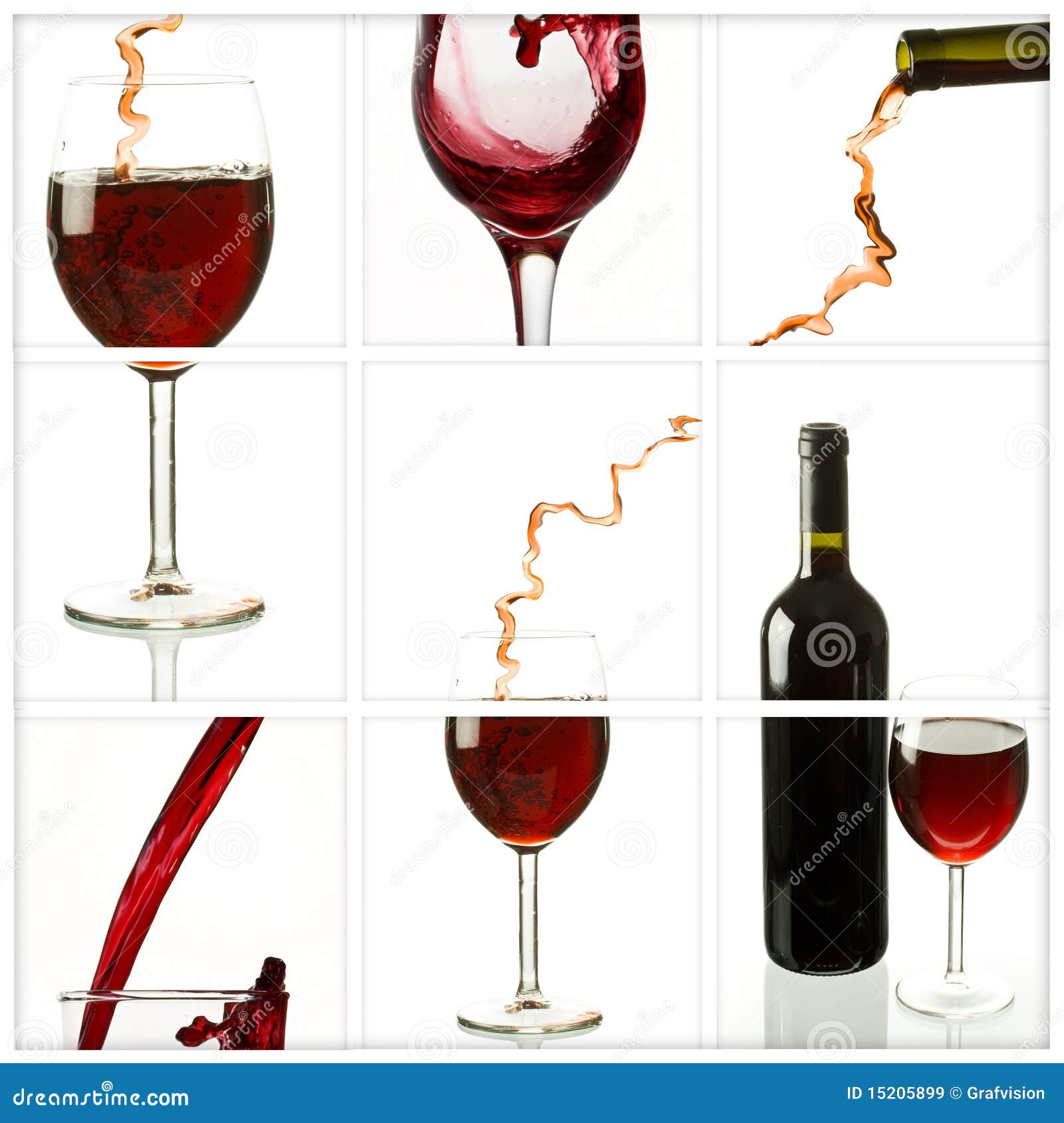 Wine collage stock image. Image of swirl, stem, isolated - 15205899