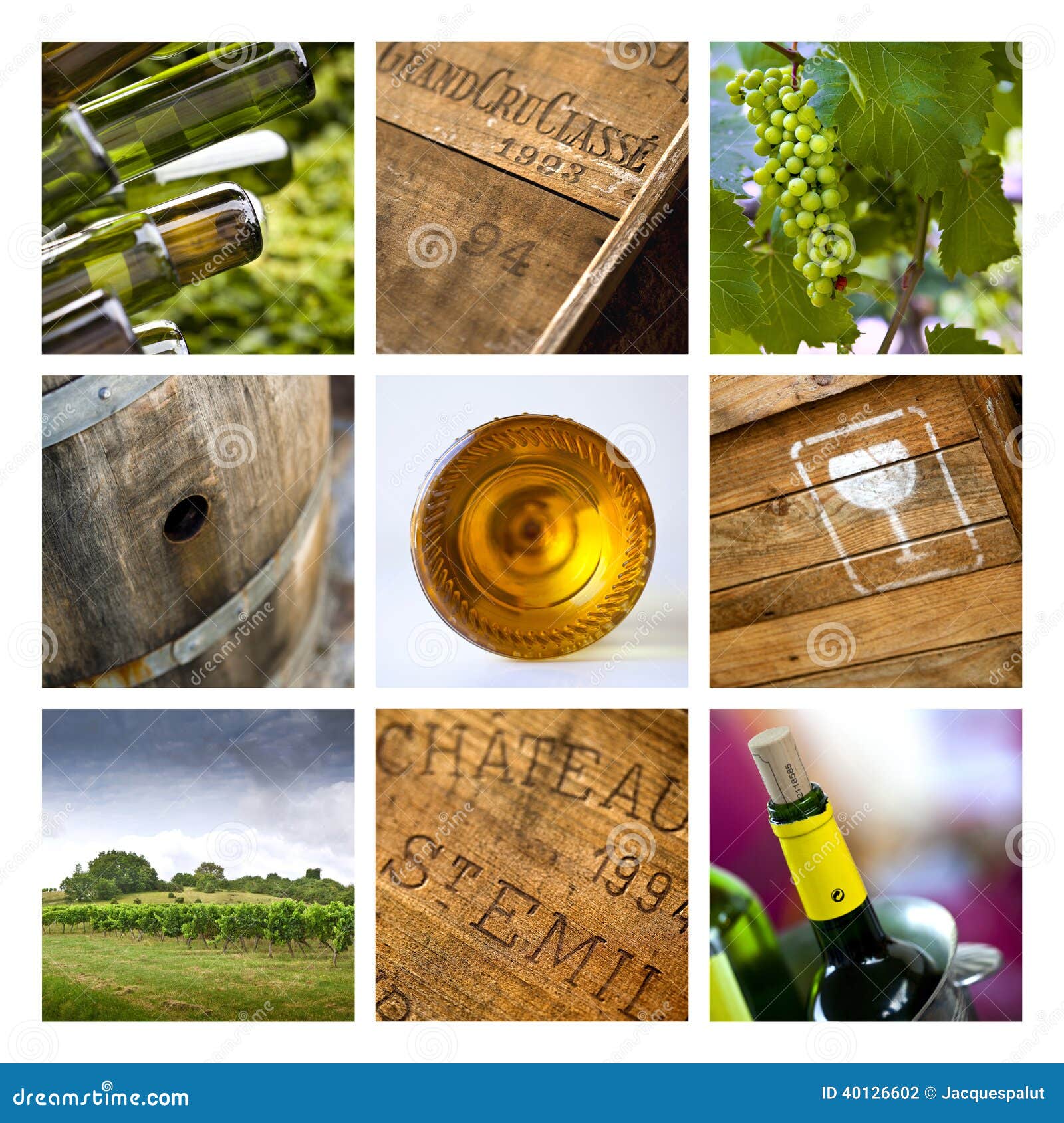 Wine collage stock photo. Image of collage, barrel, fruit - 40126602