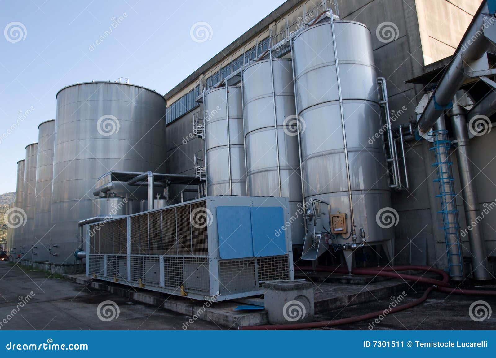 Wine containers stock image. Image of manufacturing, equipment - 7301511