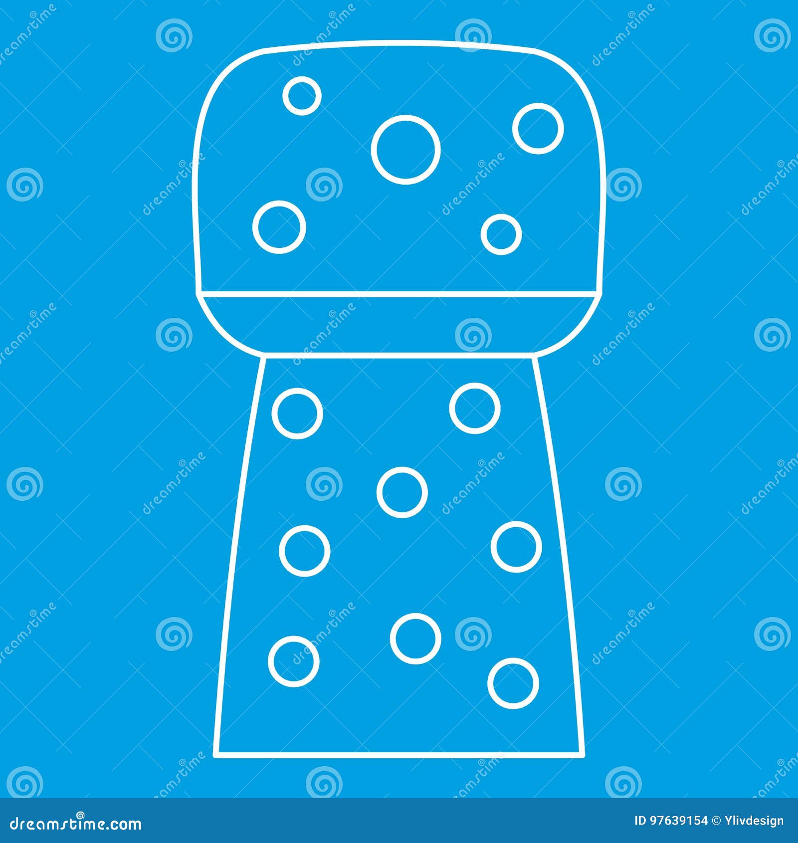 Wine Cork Icon, Outline Style Stock Vector - Illustration of outline ...