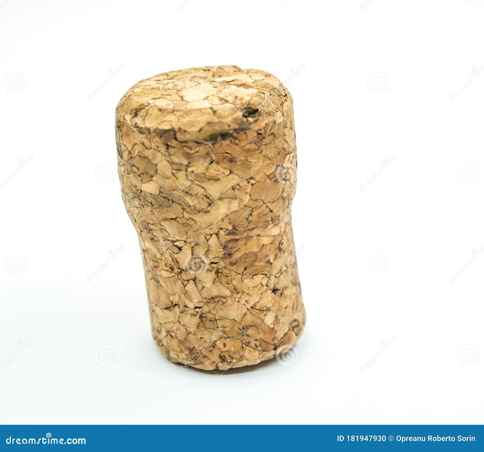 Wine Cork on White Background Stock Photo - Image of alcoholic ...