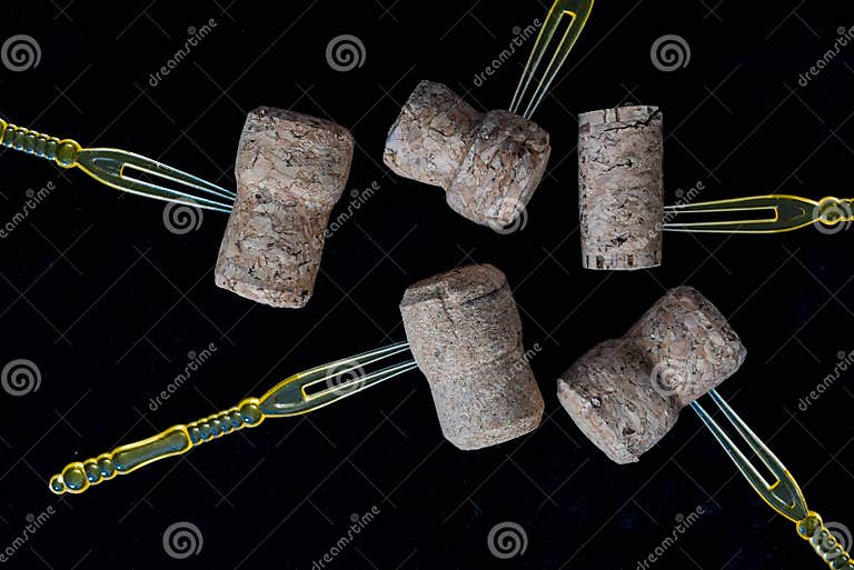 Wine Corks from Different Varieties and Types of Wine Stock Photo ...