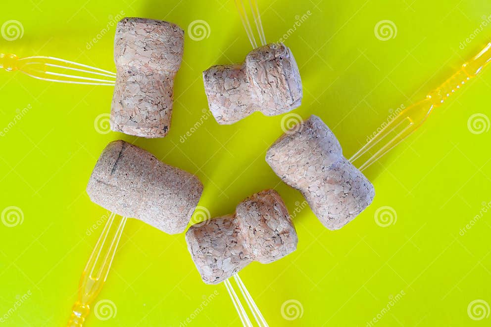 Wine Corks from Different Varieties and Types of Wine Stock Photo ...