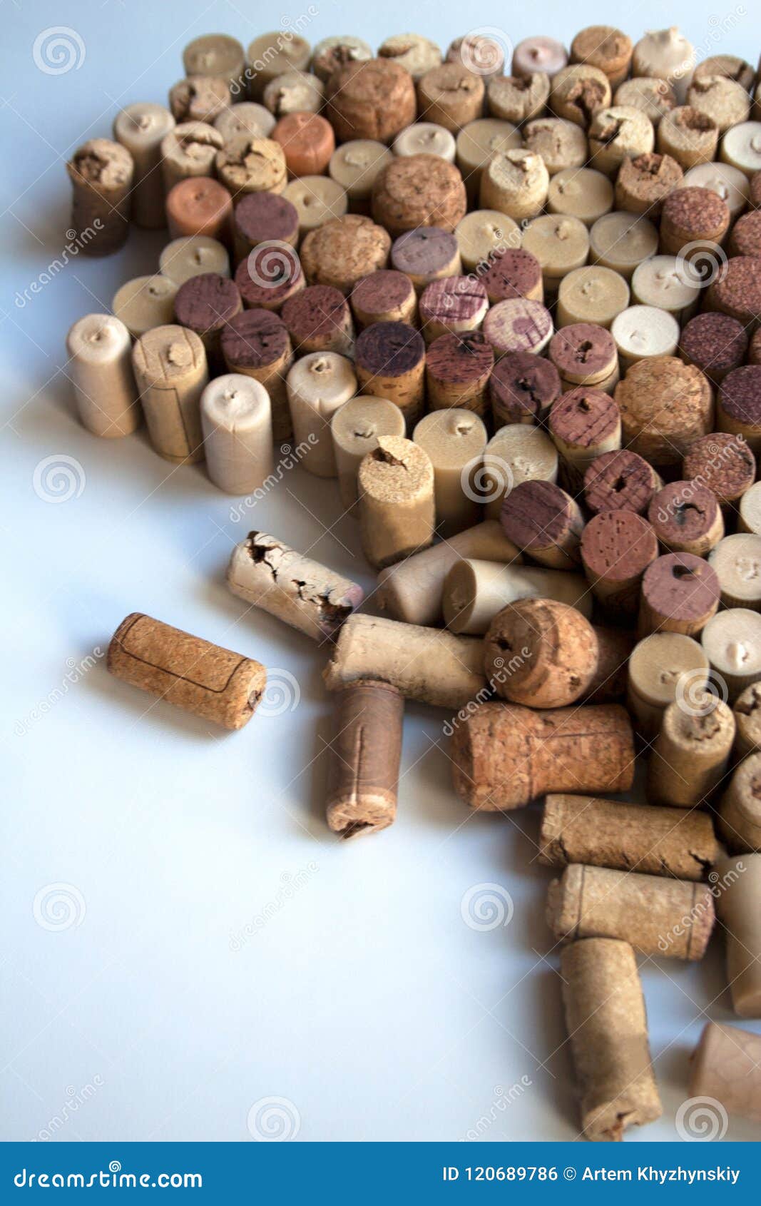 Wine Corks Splash Abstract Composition Stock Photo - Image of ...
