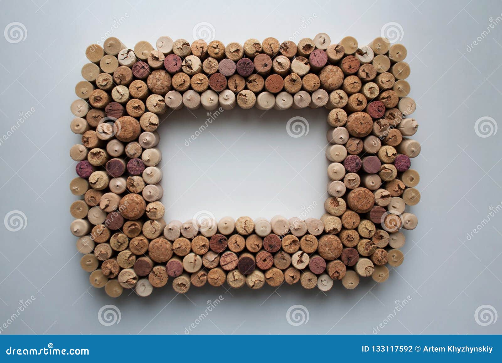 Wine Corks Textured Picture Frame Stock Photo - Image of corks ...