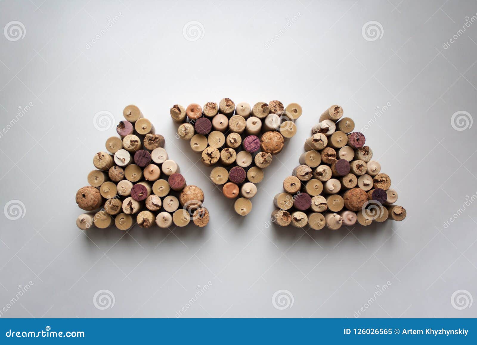 Wine Corks Triangle Shaped Pattern Stock Image - Image of brown, beige ...