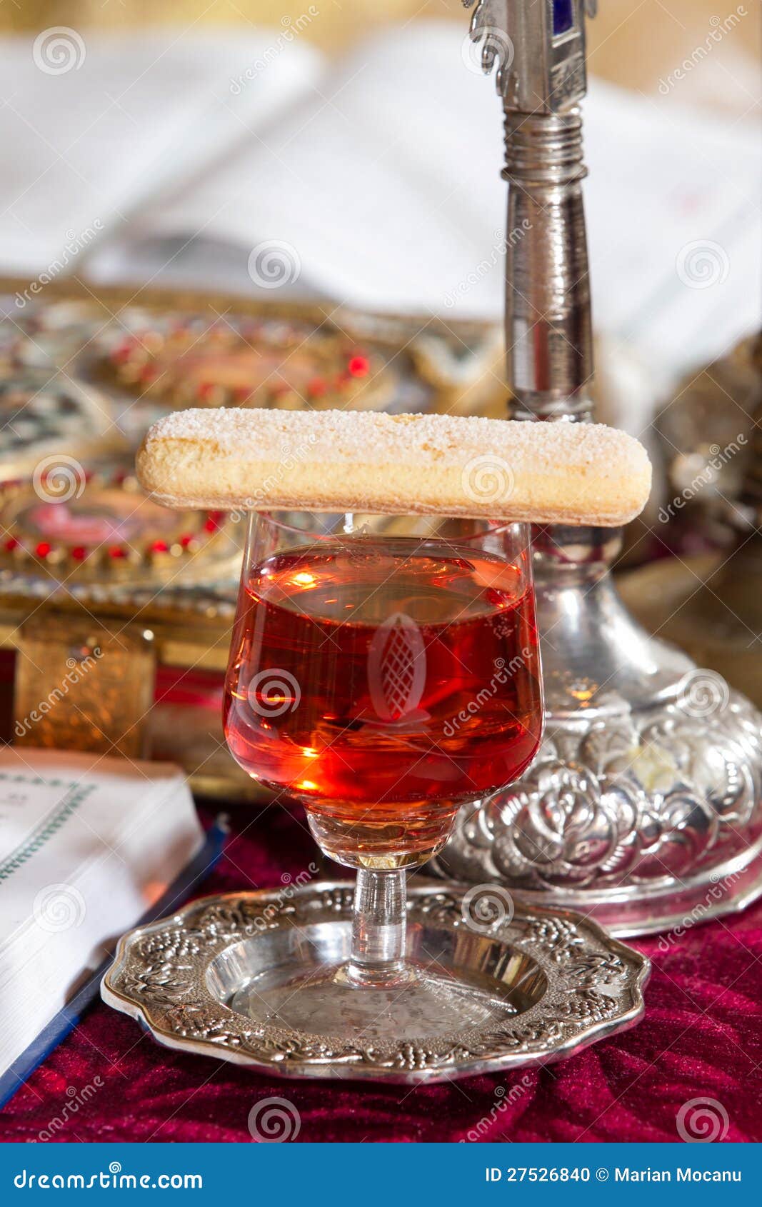 Wine and cracker stock photo. Image of ceremony, celebration - 27526840