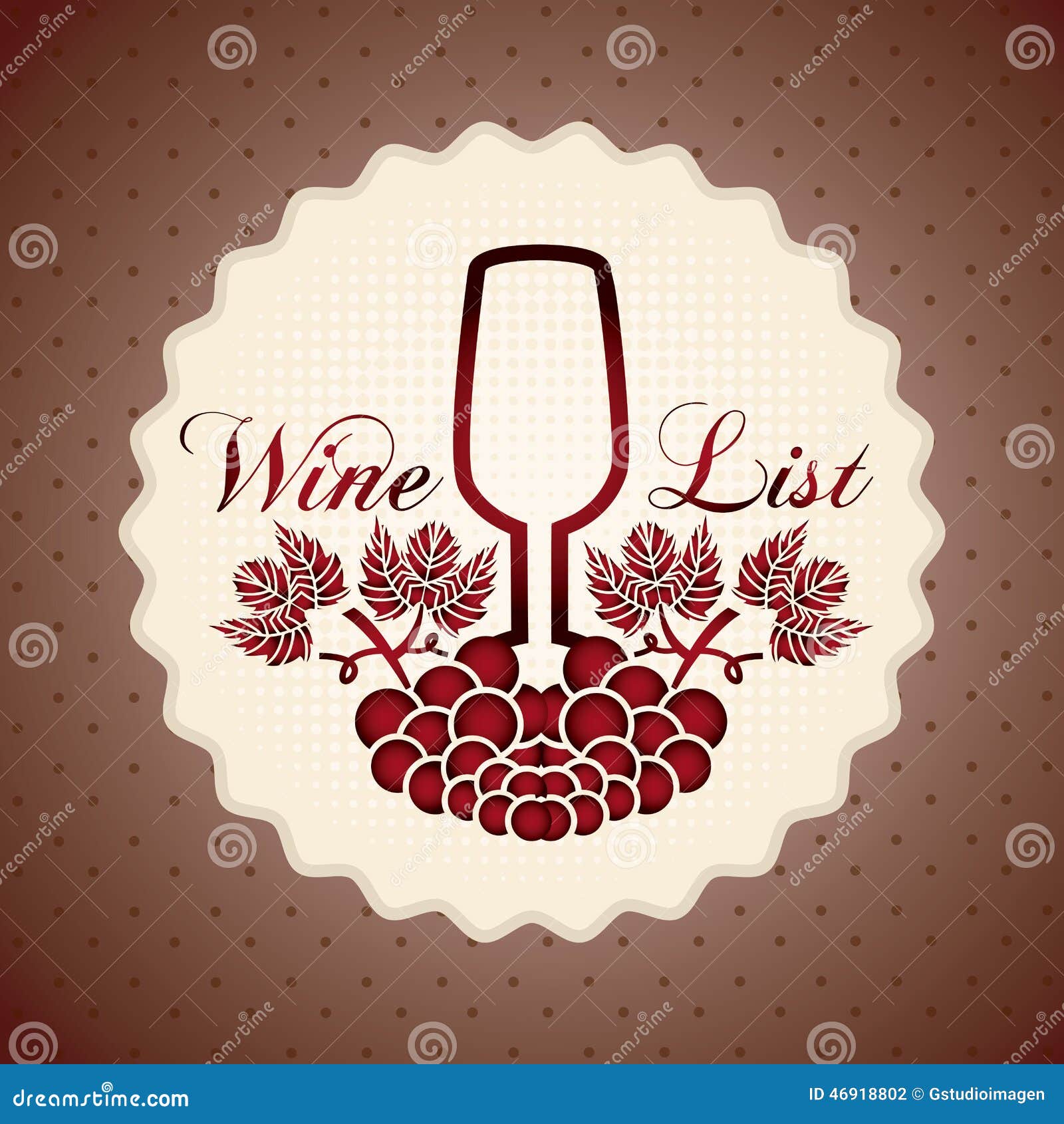 Wine design stock vector. Illustration of brochure, beverage - 46918802