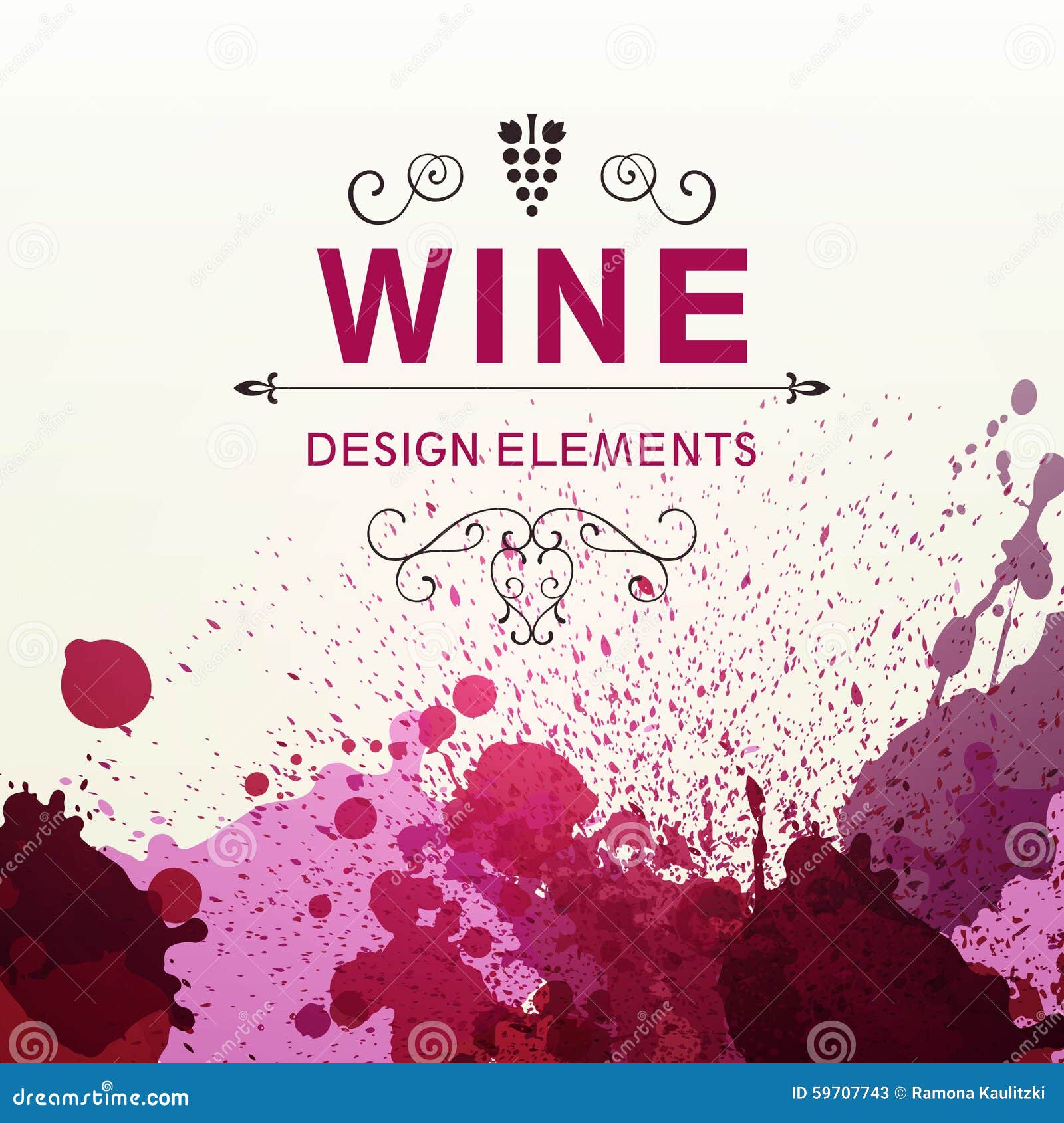 Wine Design Template stock illustration. Illustration of drink - 59707743