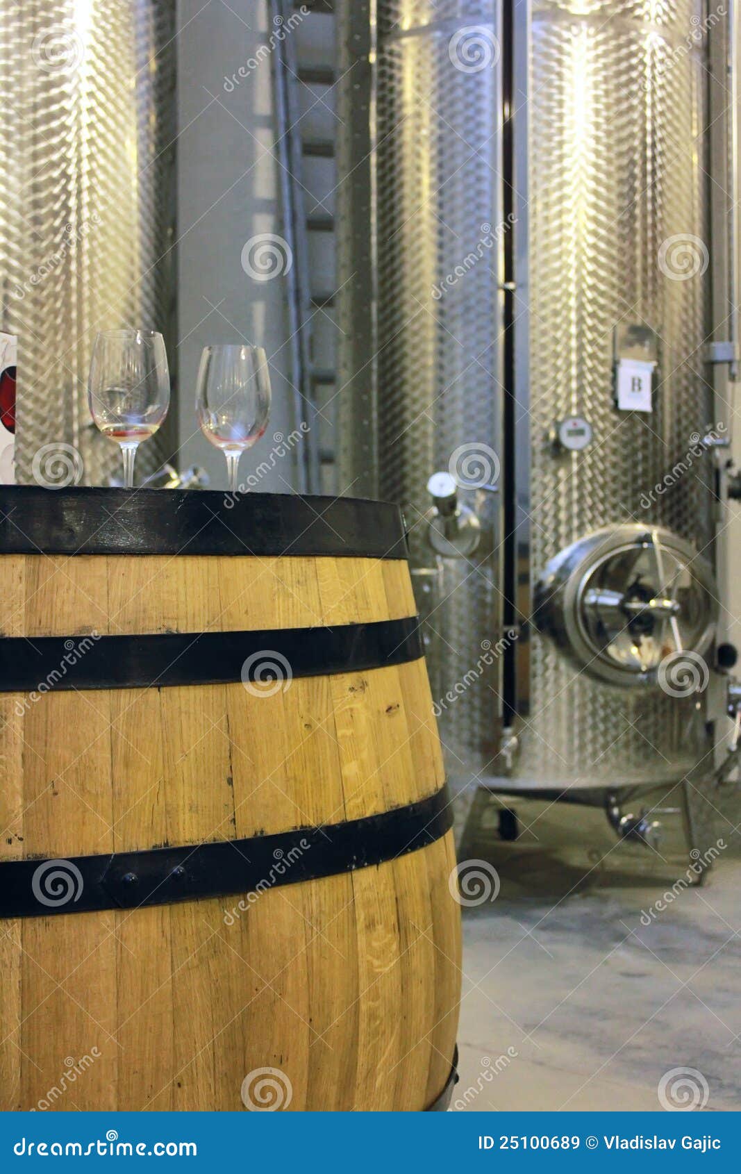 Wine Factory and Wine Glasses Stock Image - Image of manufacture ...