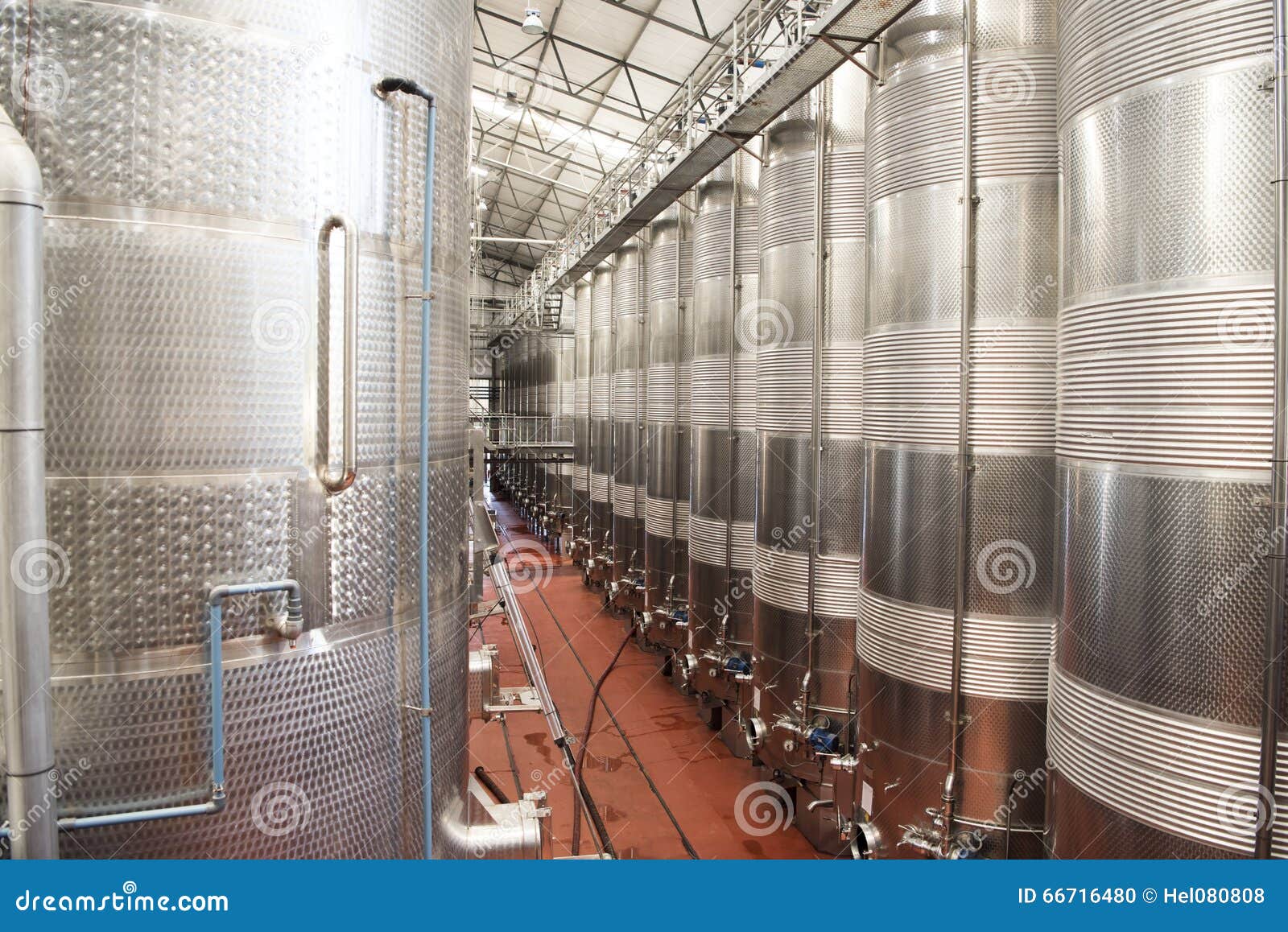 Fermentation Tanks For Making Different Types Of Whiskey In The ...