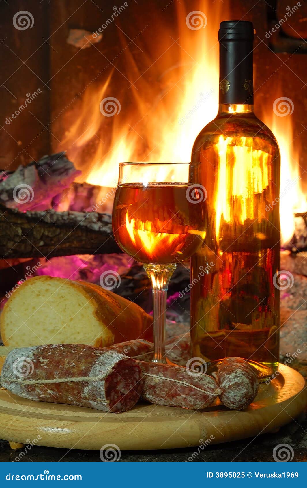 Wine and fire stock image. Image of flames, drink, liquor - 3895025