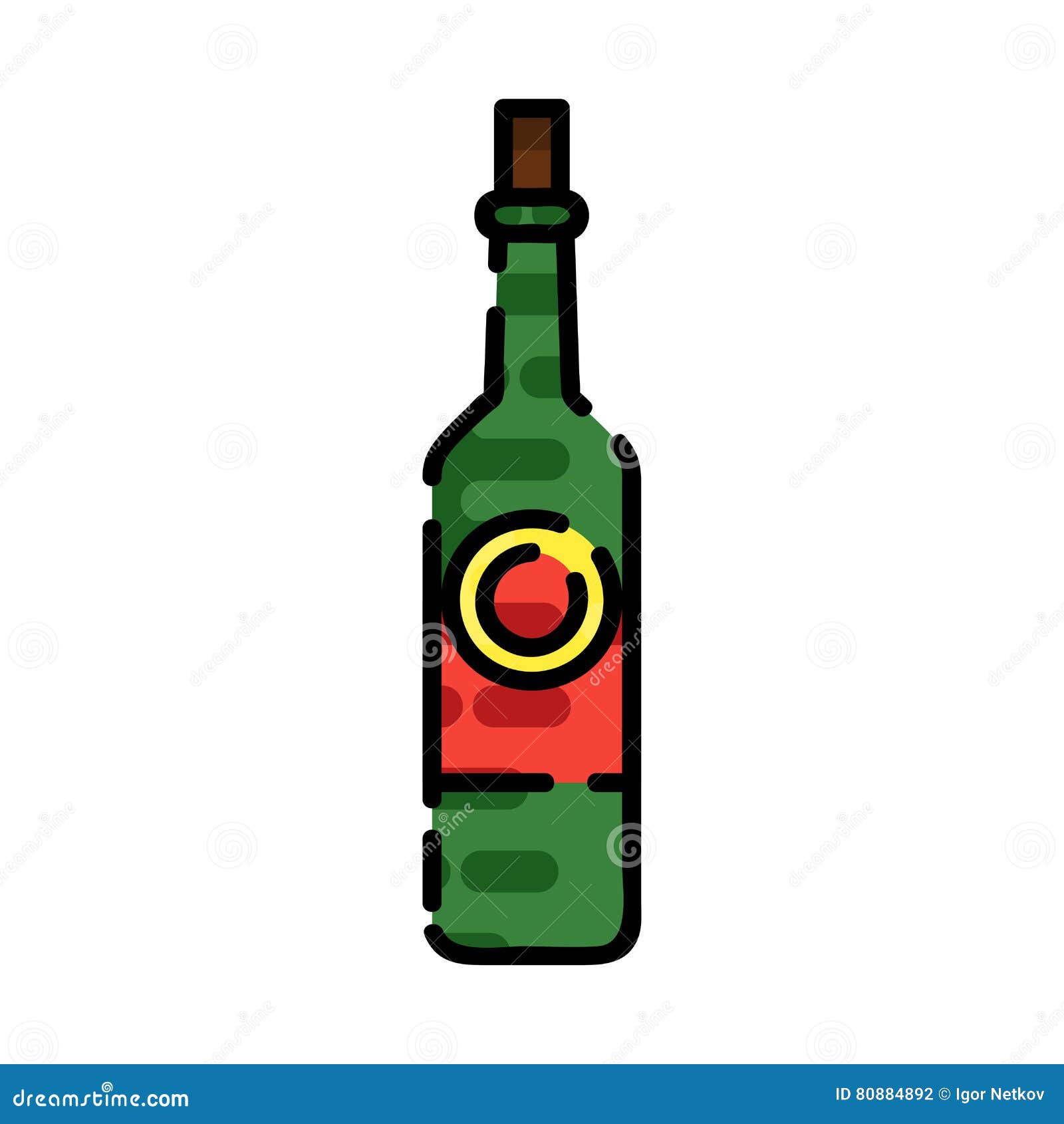 Wine flat icon stock vector. Illustration of design, drink - 80884892