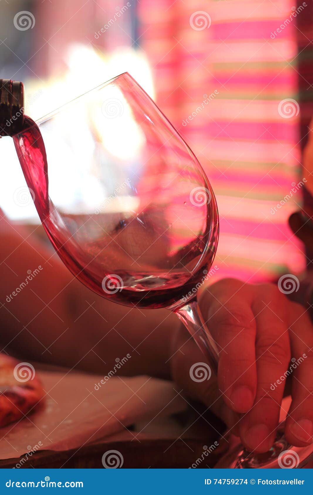 Wine flow in a glass stock photo. Image of restaurant - 74759274